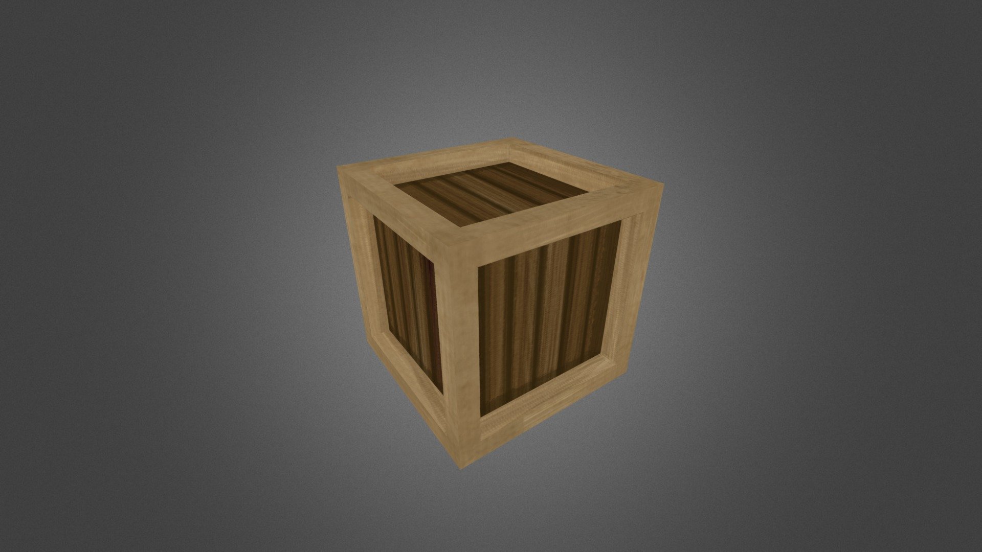 Simple wooden box - 3D model by JCClave [92e042d] - Sketchfab