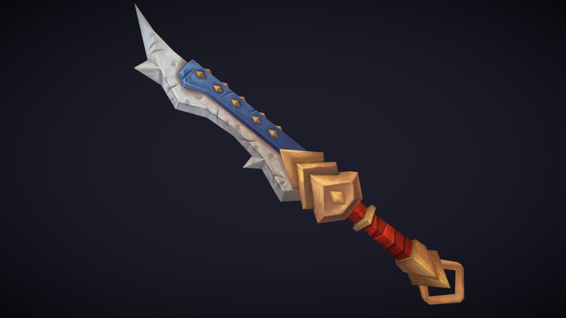 Hand Painted Sword - Download Free 3D model by Will (@Metrobot ...