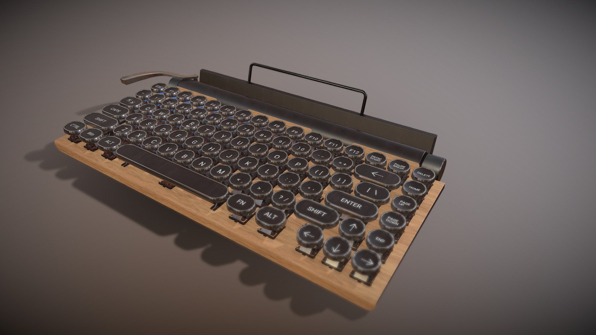 Retro Keyboard - 3D model by no12u [92e17fd] - Sketchfab