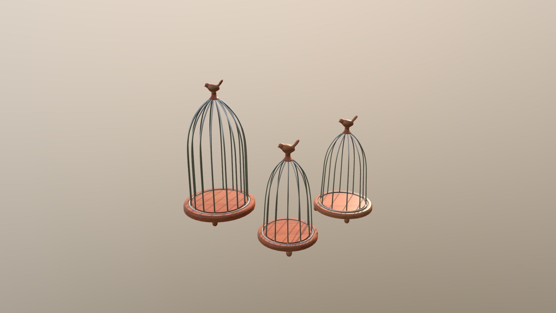 birdcage - 3D model by pradeep.k [92e221f] - Sketchfab