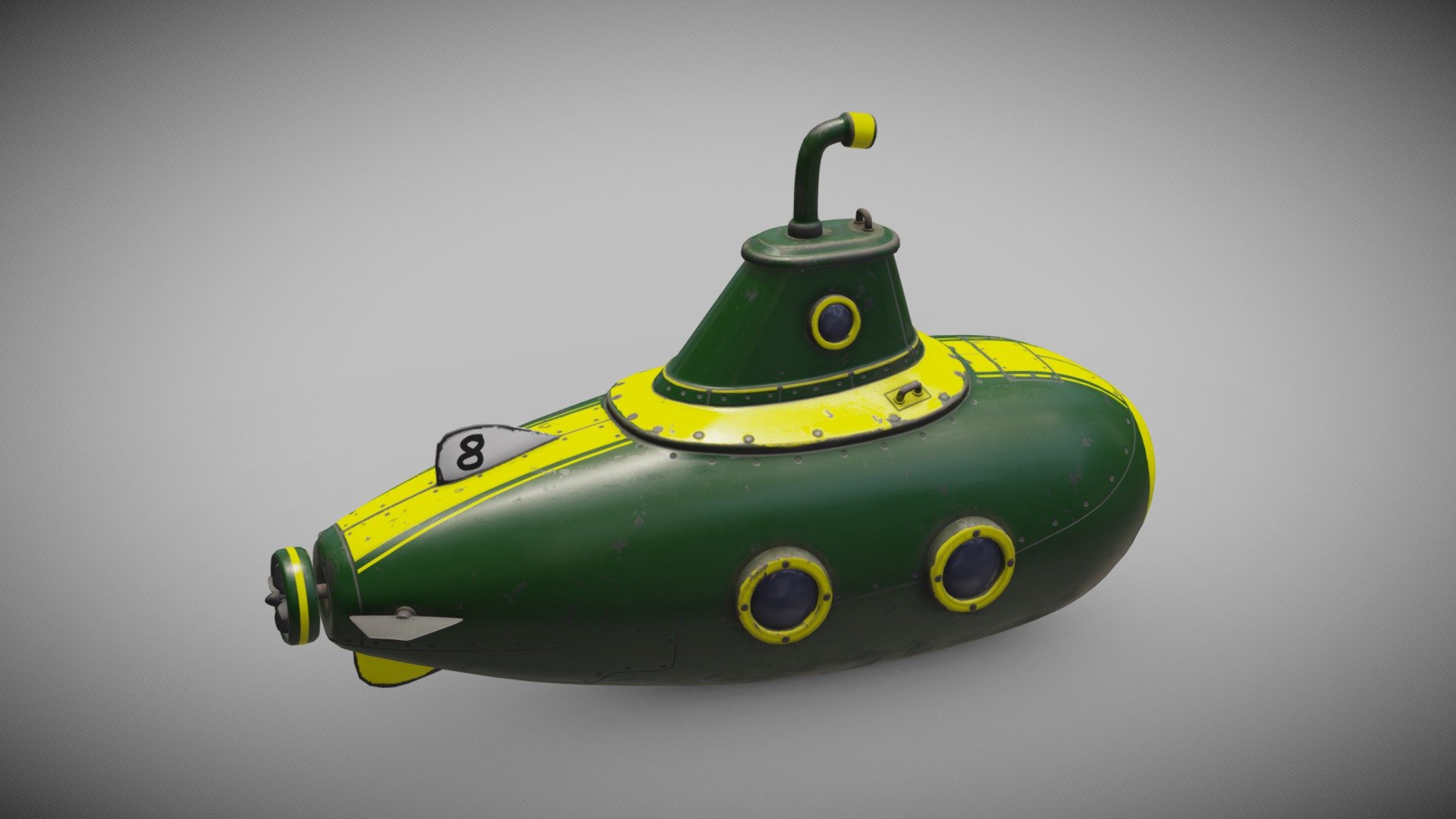 Submarine - 3D model by Fozz [92e32bf] - Sketchfab
