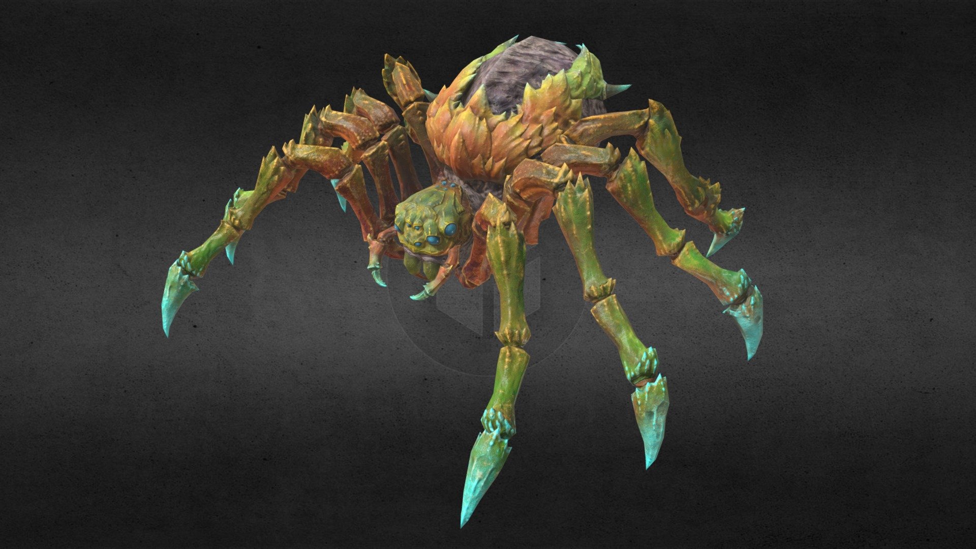 PBR Jumping Spider Monster - Download Free 3D model by Toast ...