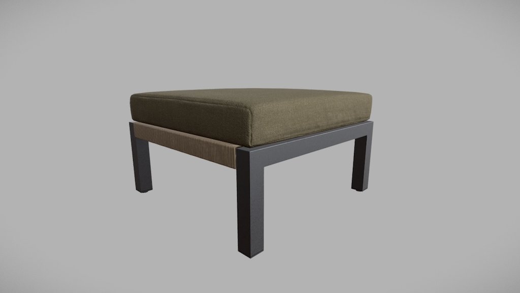 Oslo Footstool - 3D model by creaunit (@Vincent.Beld) [92e5f13] - Sketchfab