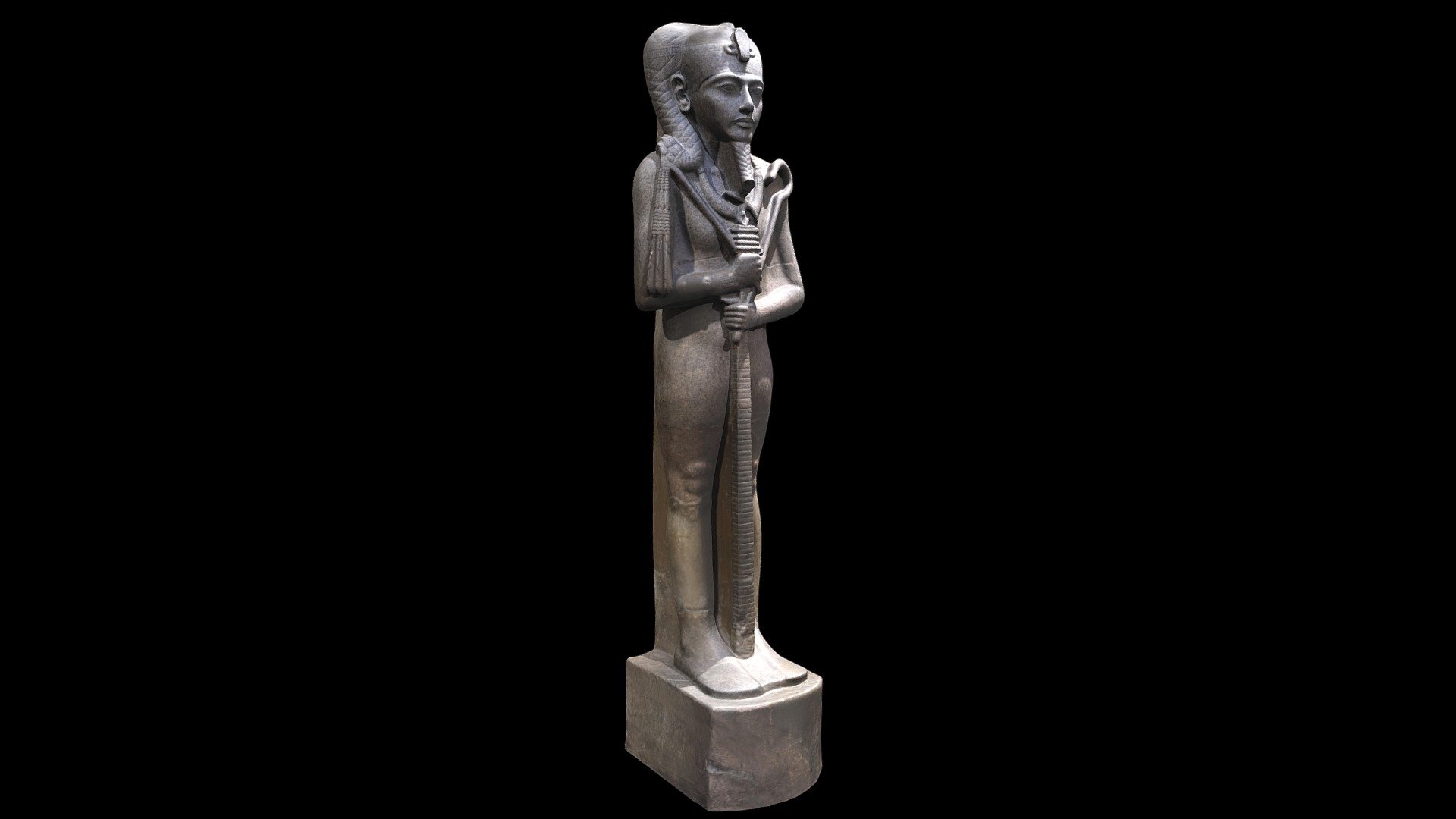 Statue of the Egyptian God Khonsu - 3D model by danderson4 [92e86d6 ...