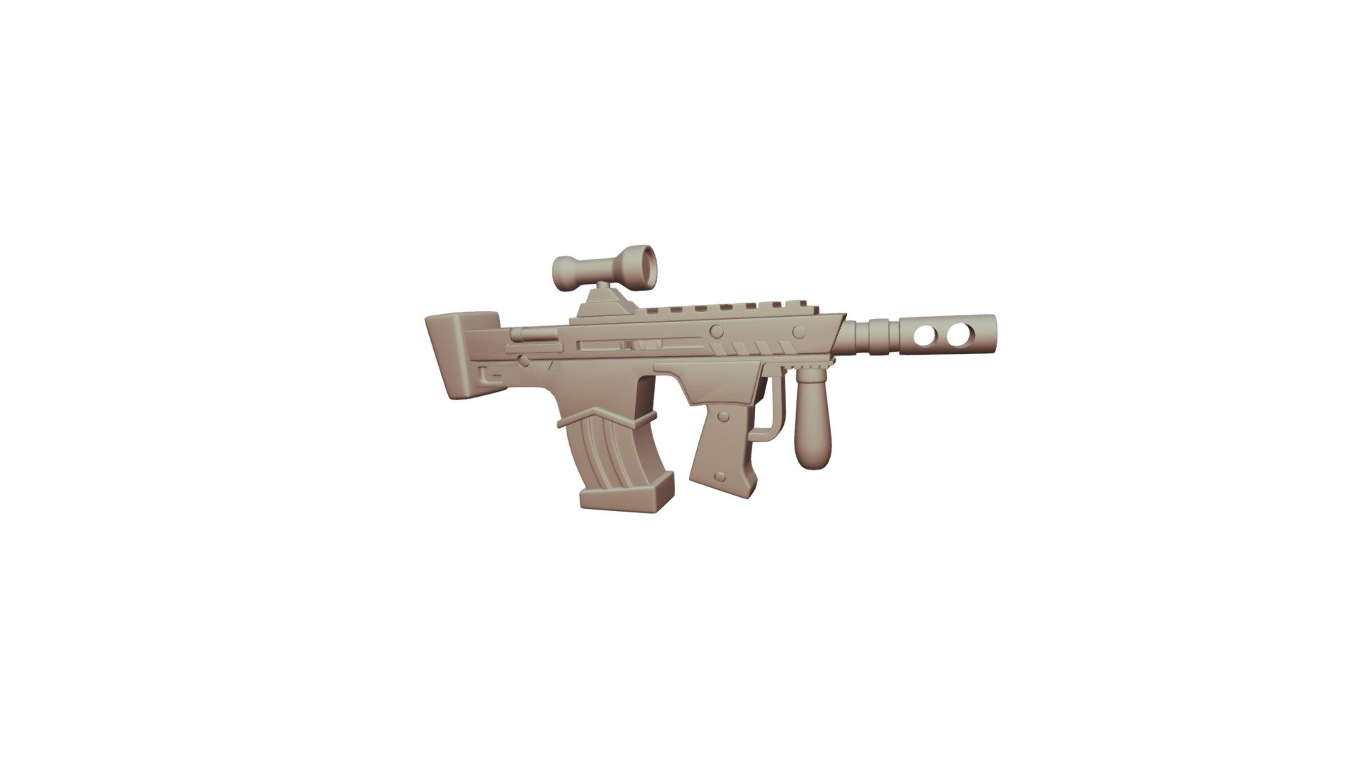 stylized gun - 3D model by _harezadm [92e8a18] - Sketchfab