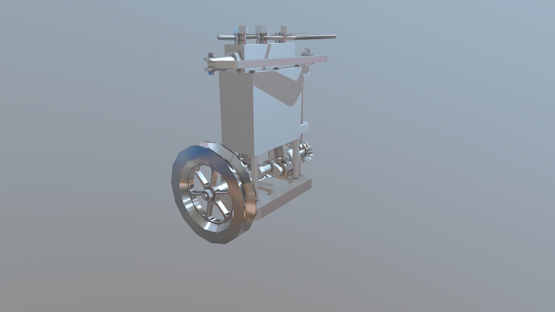 Steam engine.obj AR - 3D model by Lukasdkm [92e8d7b] - Sketchfab