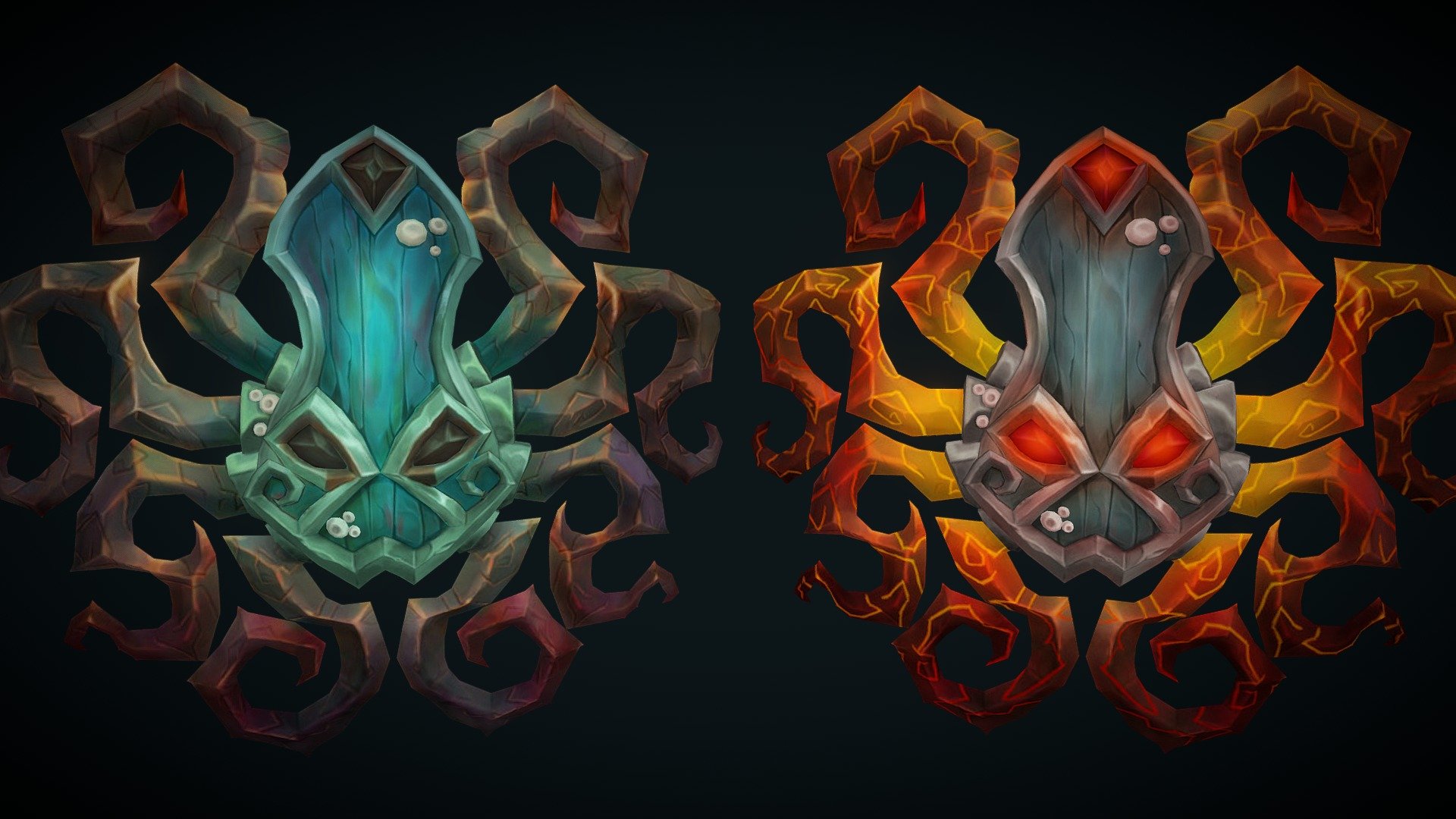 Octopus shield - 3D model by Wouter Yntema (@shonesplash3) [92f246d] - Sketchfab
