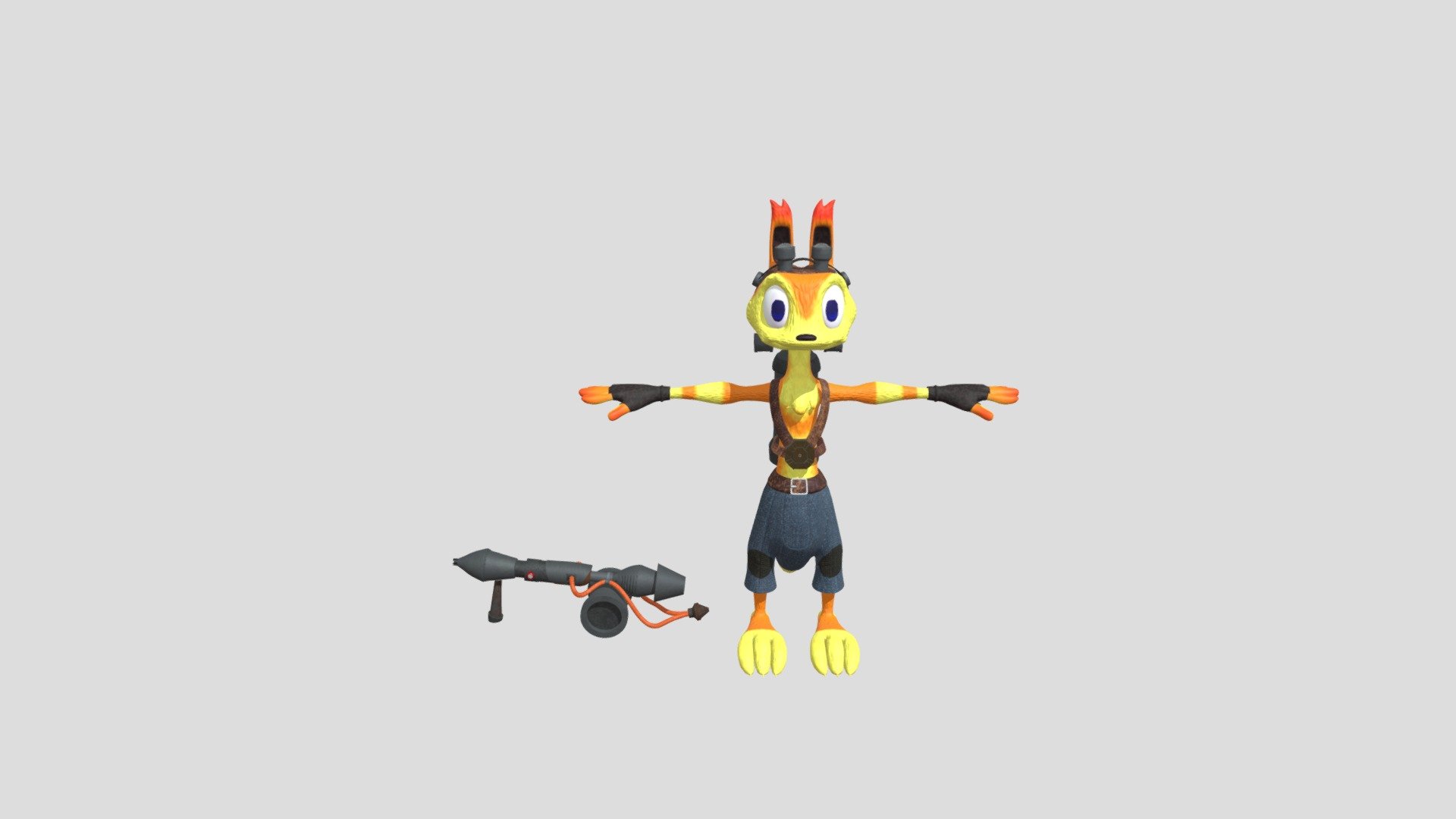 DAXTER BAKE - Download Free 3D model by Andrés_Repiso (@PET4BYTE5 ...