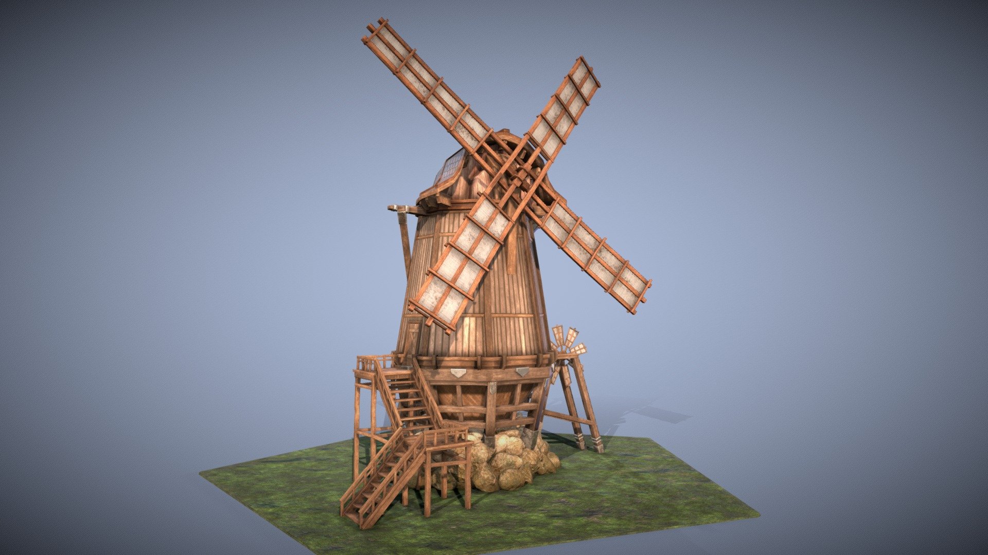 Windmill - Download Free 3D model by KaramellGlass (@BlueHour) [92f751d ...