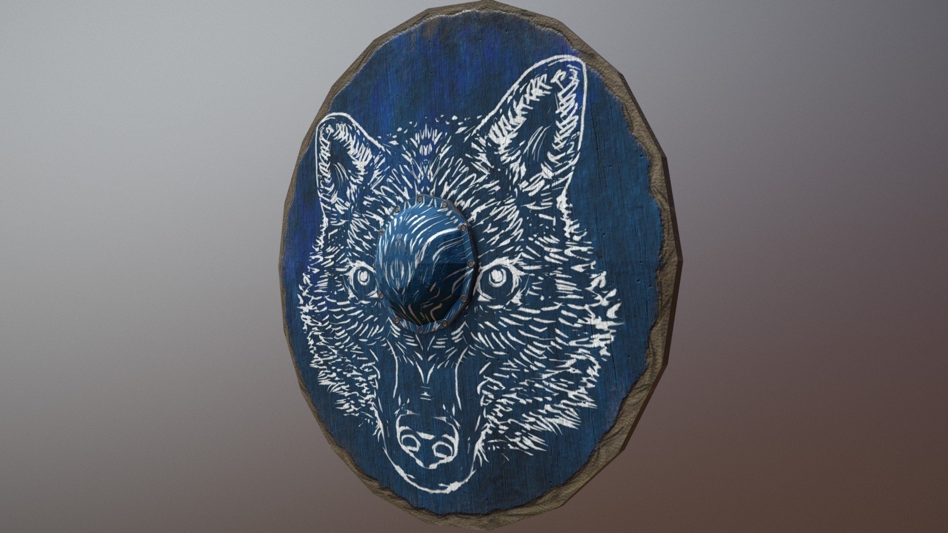 Viking Shield Wolf - 3D model by Kovonic [92f8771] - Sketchfab