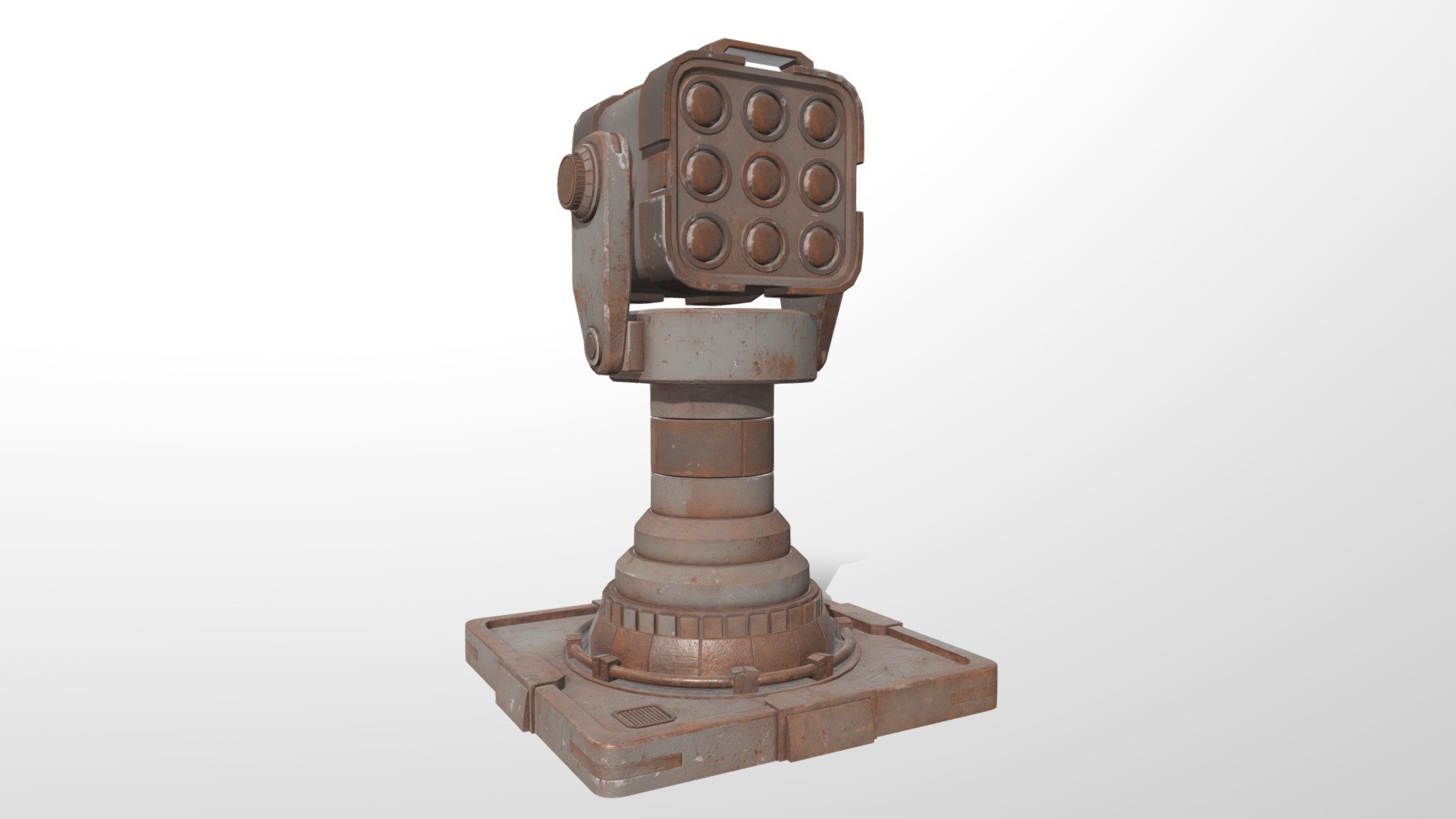 Rusty Retrofuturism Missile Turret - 3D model by Art-Teeves [92f8bb3 ...