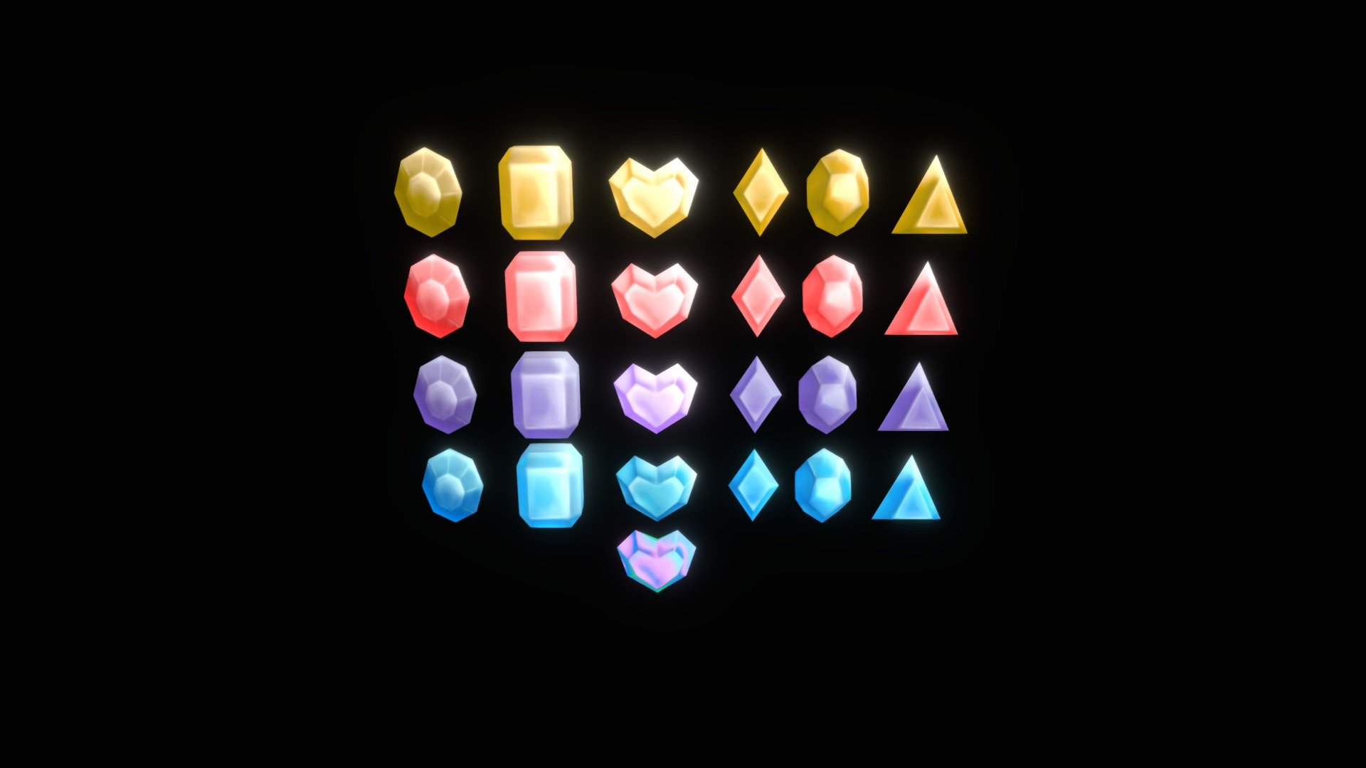Gems - 3D model by nyomryu [92f8d8a] - Sketchfab
