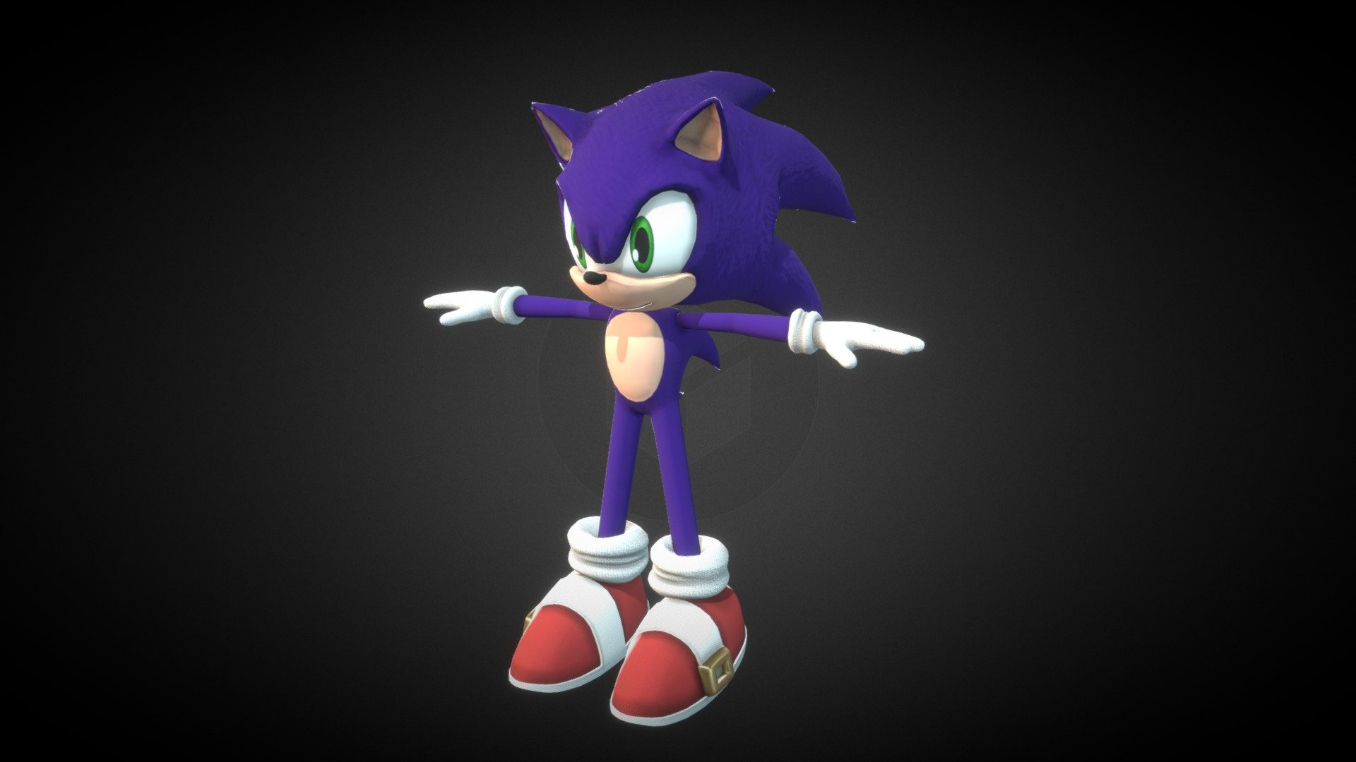 Sonic The Hedgehog - 3D model by C00KI [92fc2c3] - Sketchfab
