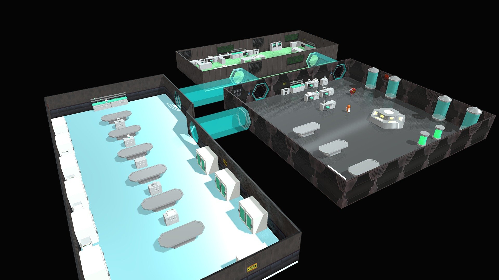 Evil Labs Scene - Download Free 3D model by Helyx Silveira ...