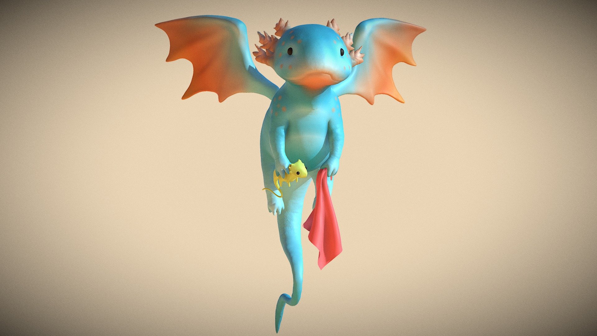 Water Dragon - 3D model by Uyển Nhi (@uyennhi19042001) [9302ff8 ...