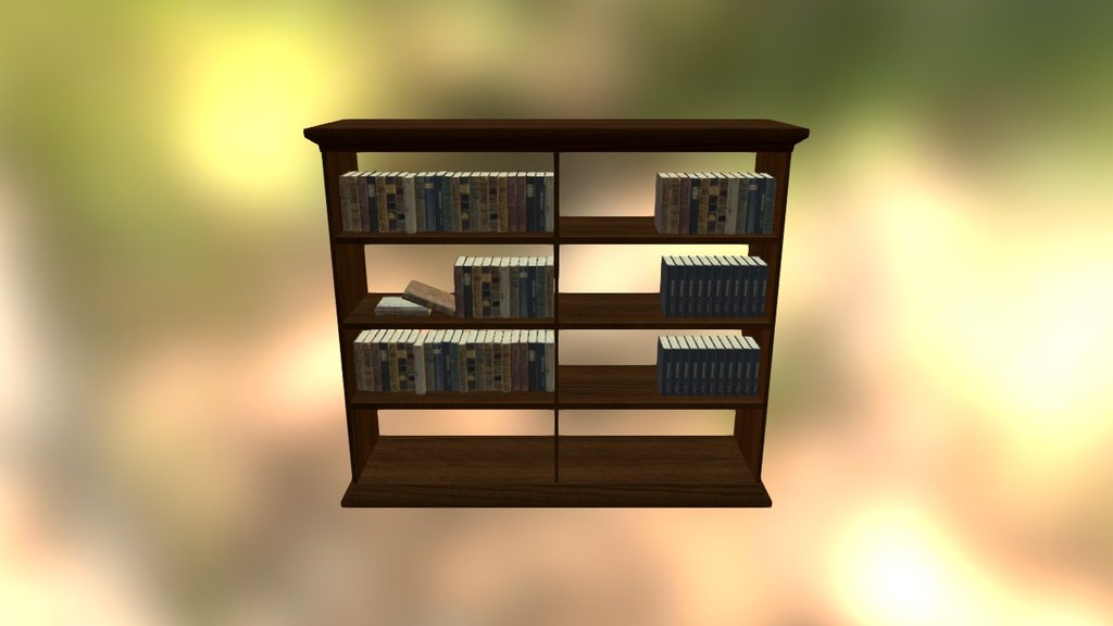 Bookshelf - 3D model by NguoiDaiViet [9304855] - Sketchfab