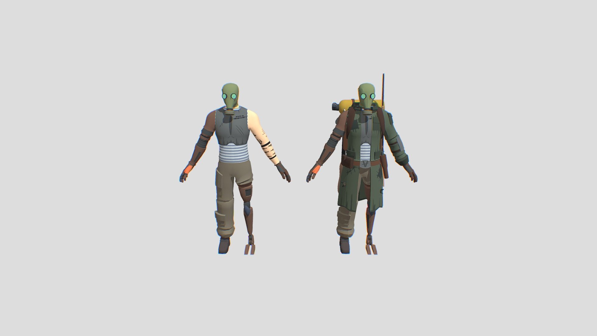 Viktor (From my work in progress game "Viktor") - 3D model by ...