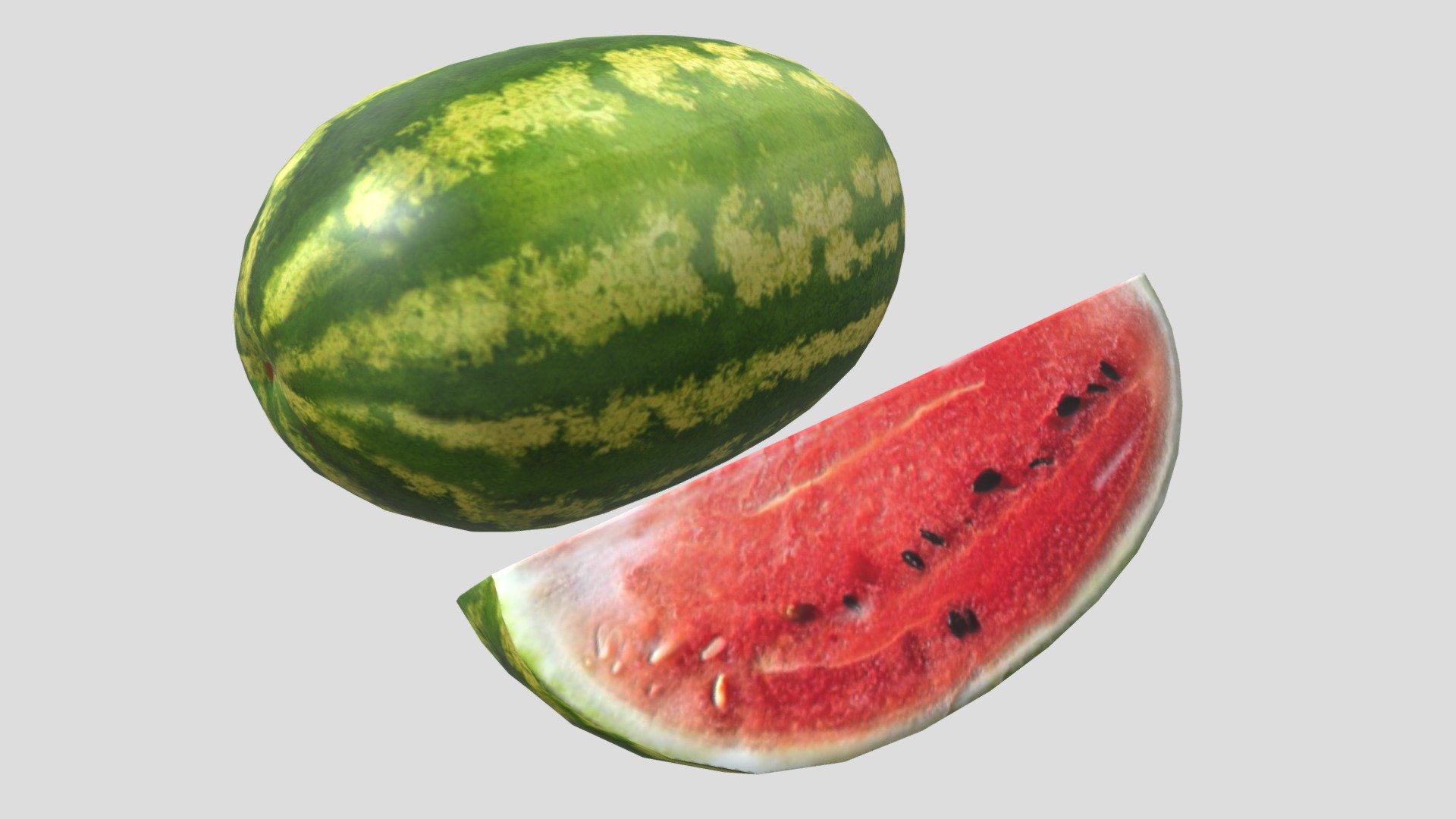 Watermelon - Buy Royalty Free 3D model by 3dlowpoly [93055c7 ...