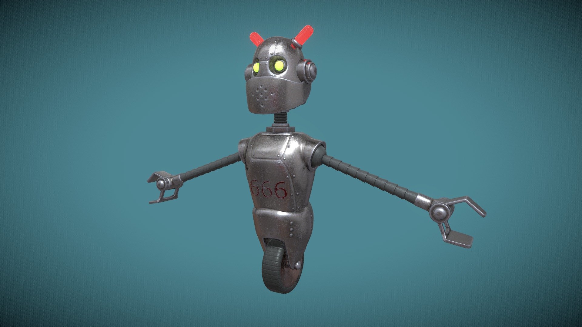 ROBOT 666 - Download Free 3D model by emelyarules [93059e6] - Sketchfab