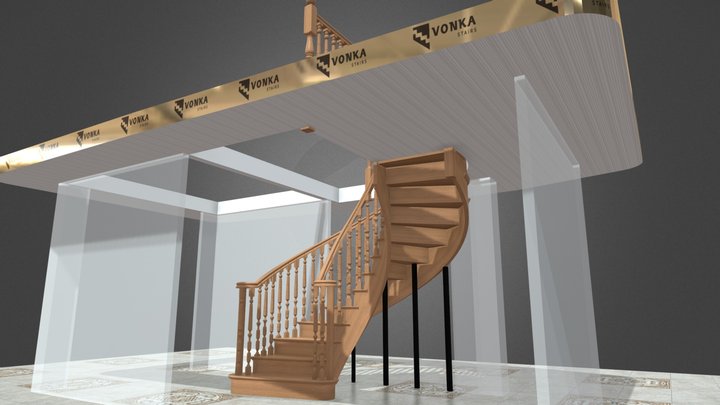 Staircase 3D models - Sketchfab