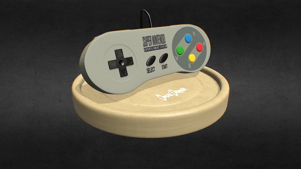 SNES CONTROLLER - 3D model by AleX (@Omnilatigo96) [93066c7] - Sketchfab