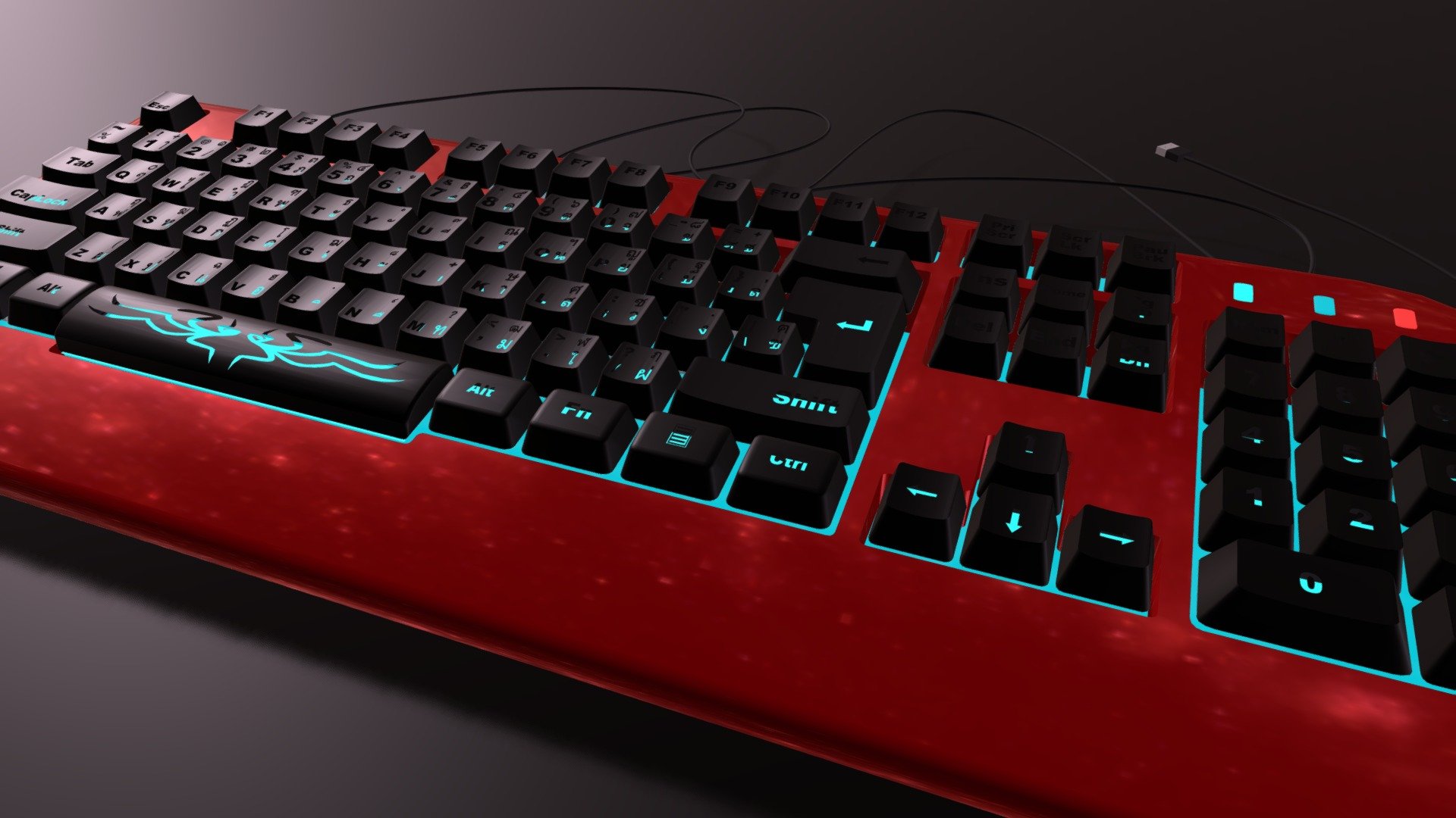 RGB KeyBoard - 3D model by kapraokaisub [93076e2] - Sketchfab