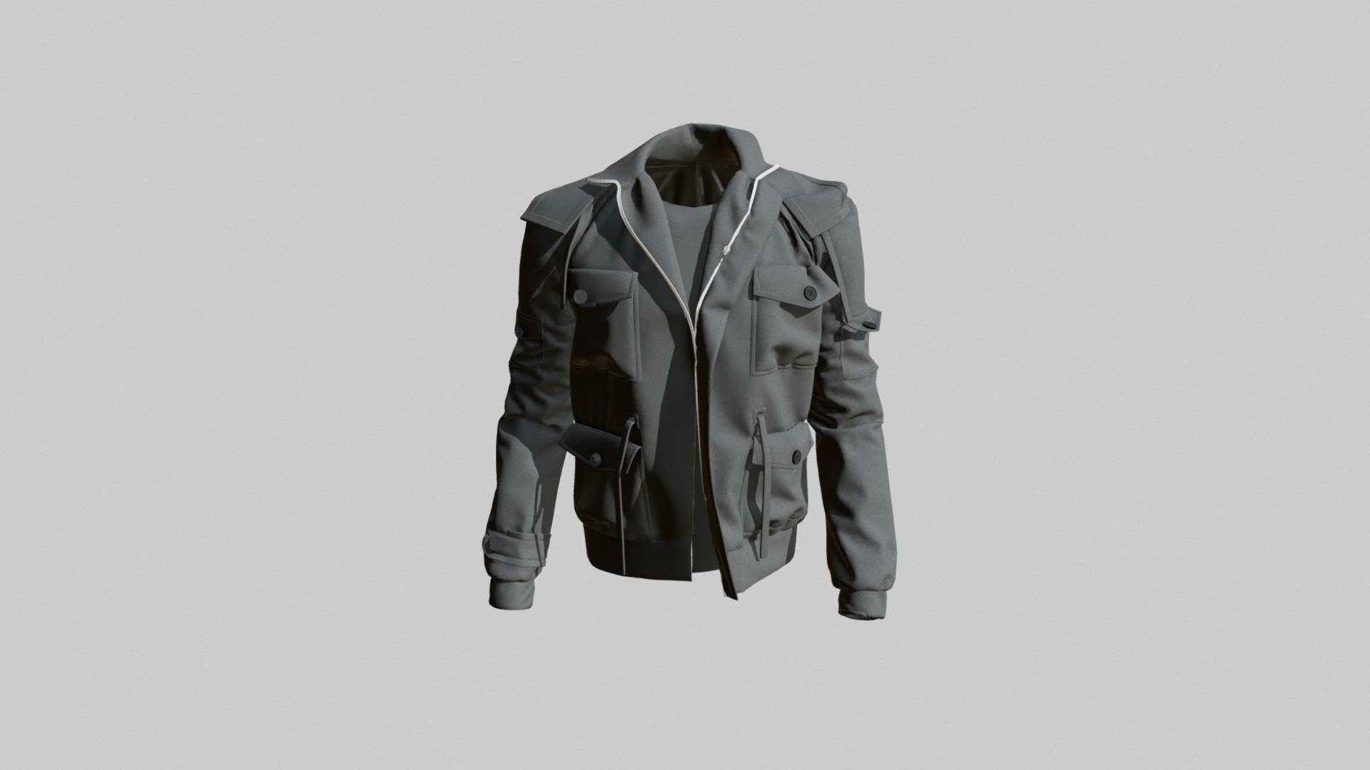 Jacket simulated - Download Free 3D model by close2animation [9307cd6 ...