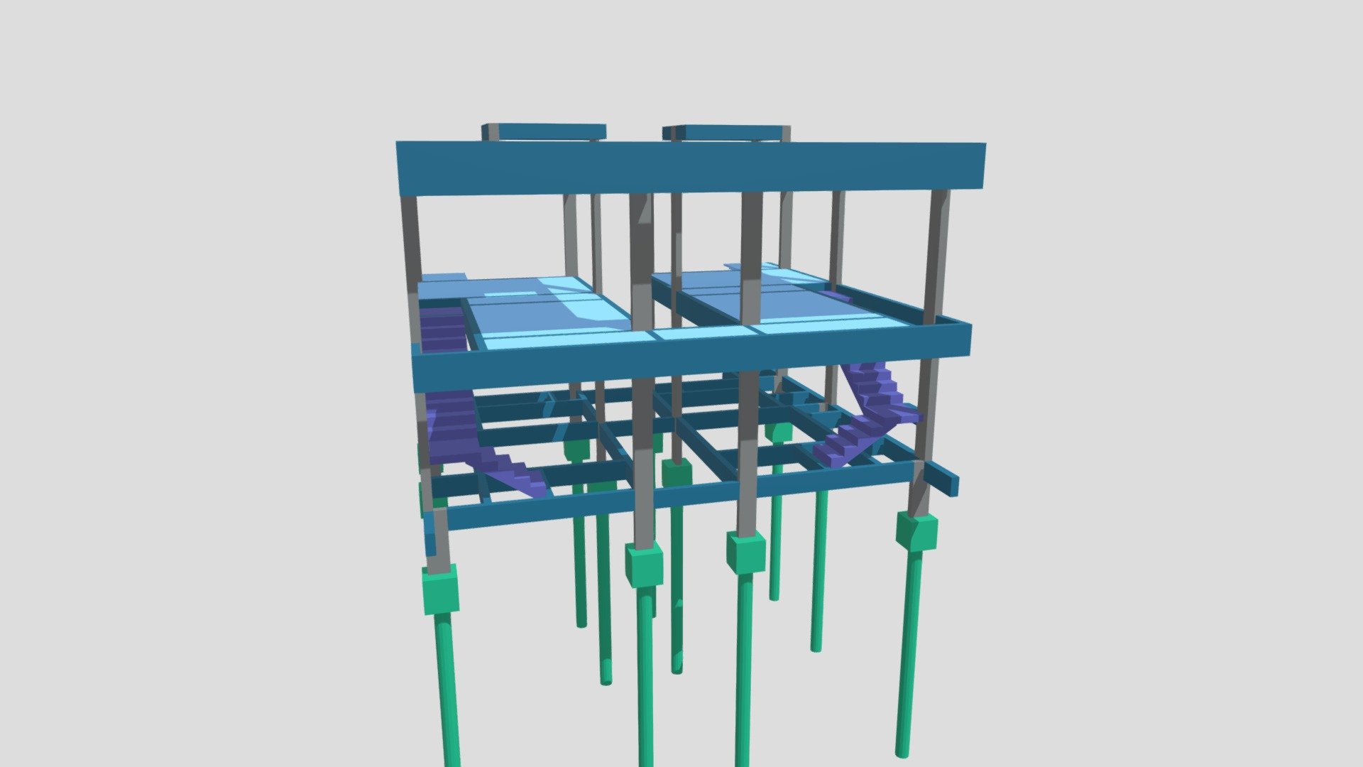 Projeto Estrutural casa Rani e Elen - 3D model by Pedro Henrique Pruner ...