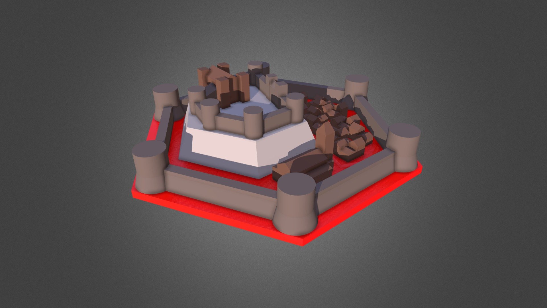 Miniture Table Top | UK Castle - (low detail) - Download Free 3D model ...
