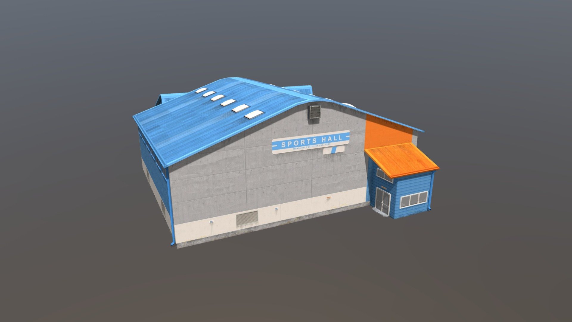 Community Sports Hall - 3D model by drednorzt [930cac2] - Sketchfab
