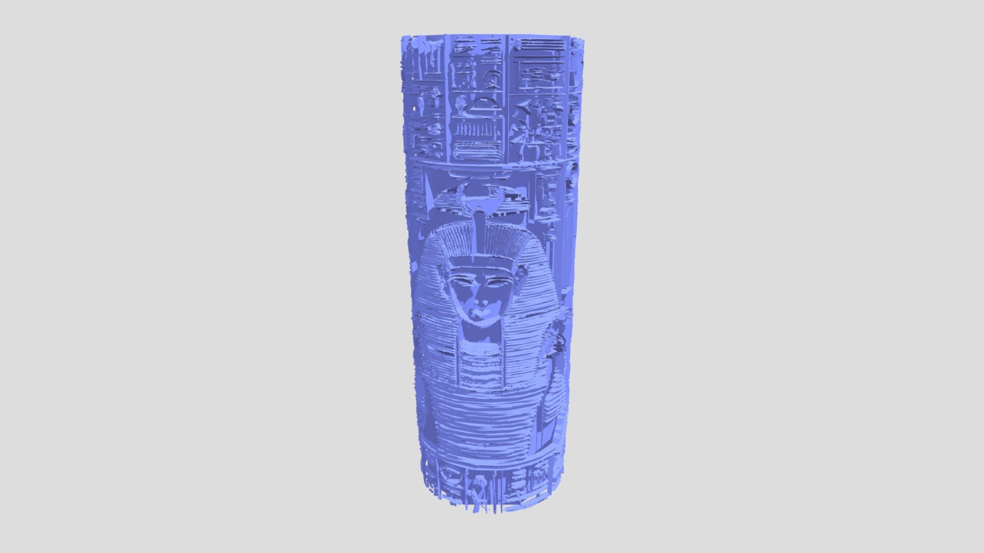 HighPoly Egyptian Column without texture - Download Free 3D model by ...