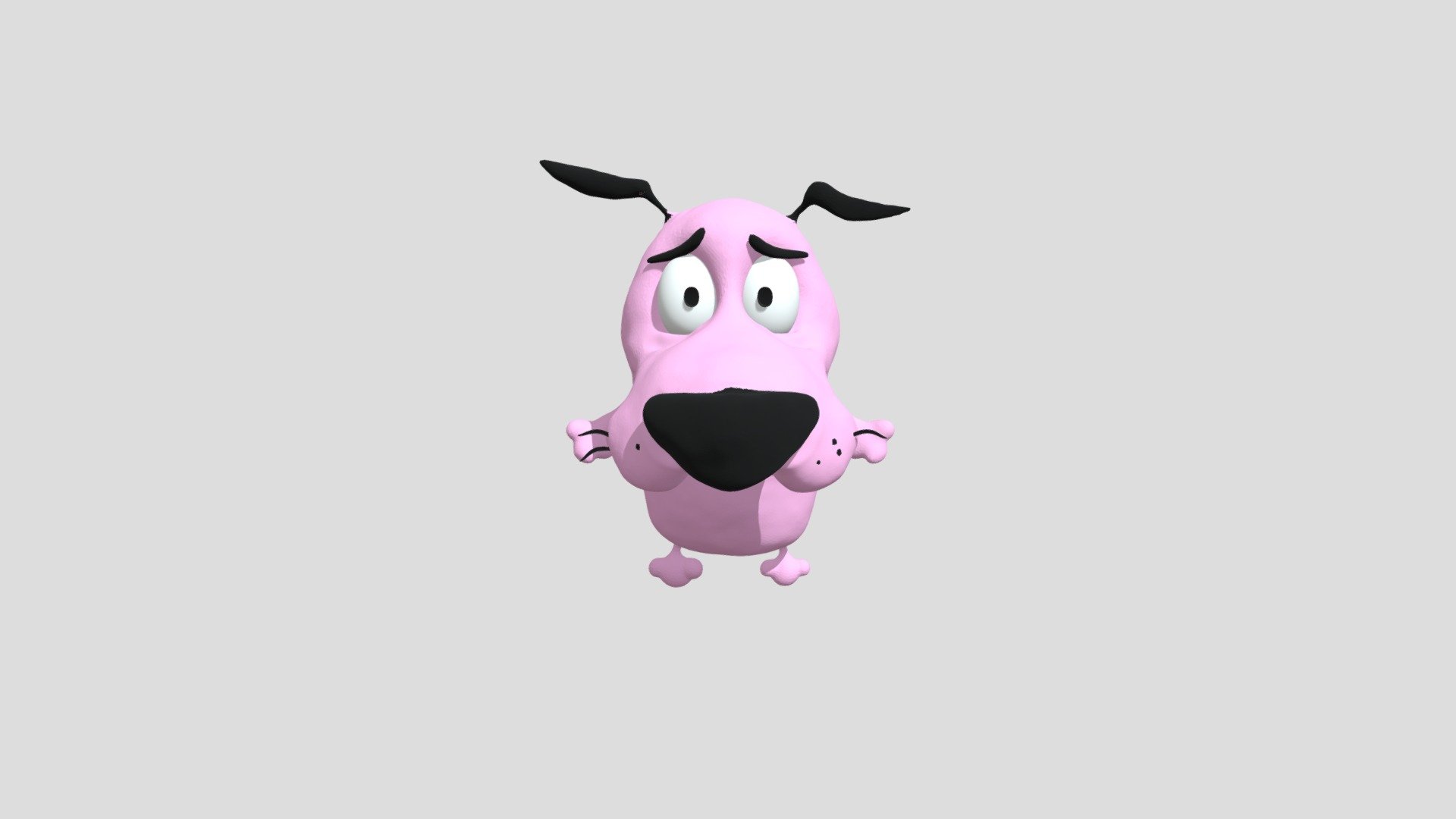 Courage the Cowardly Dog - Download Free 3D model by T. Jason Barajas ...
