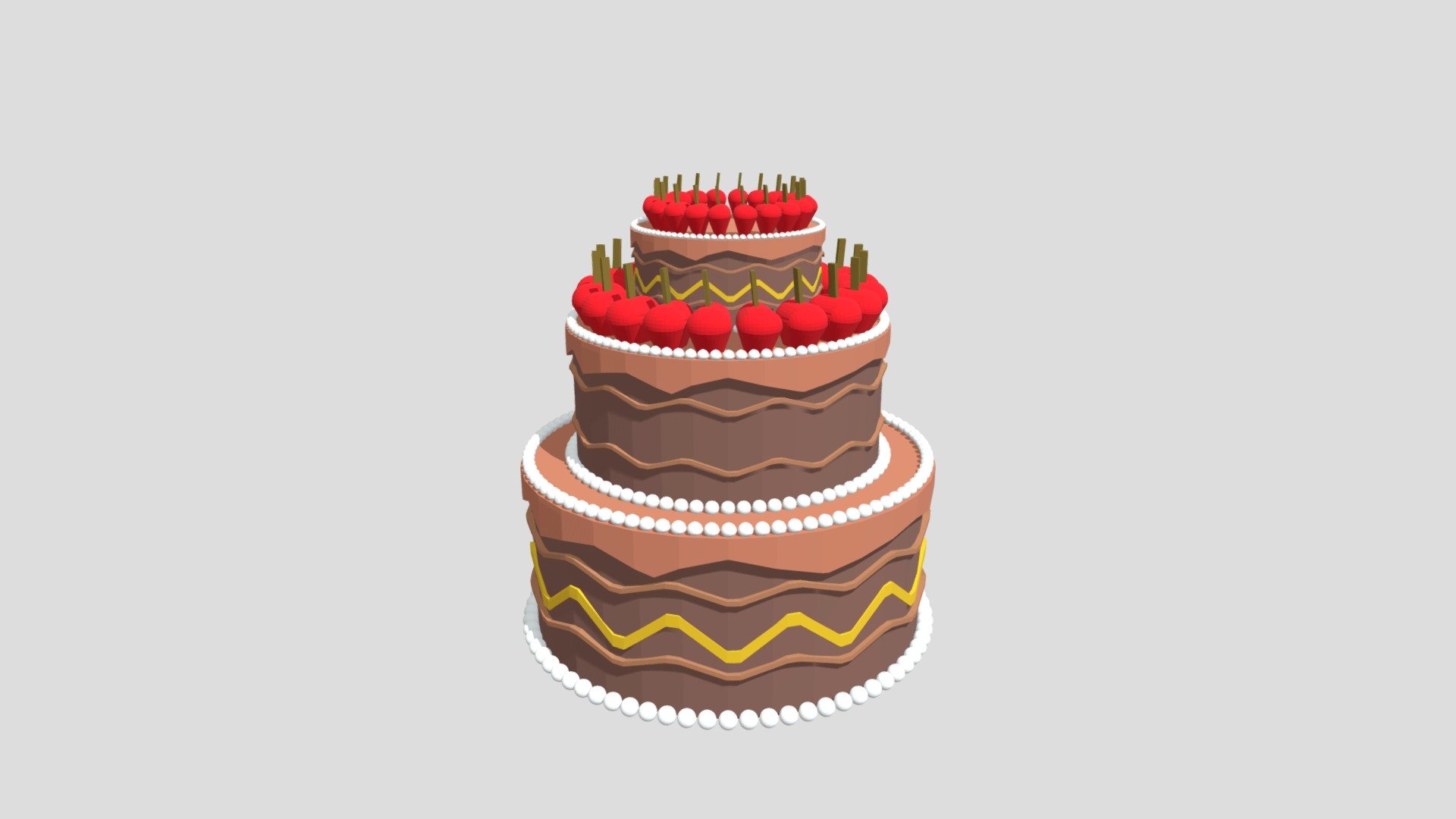 cake - 3D model by ismailbey021 [930f0f1] - Sketchfab