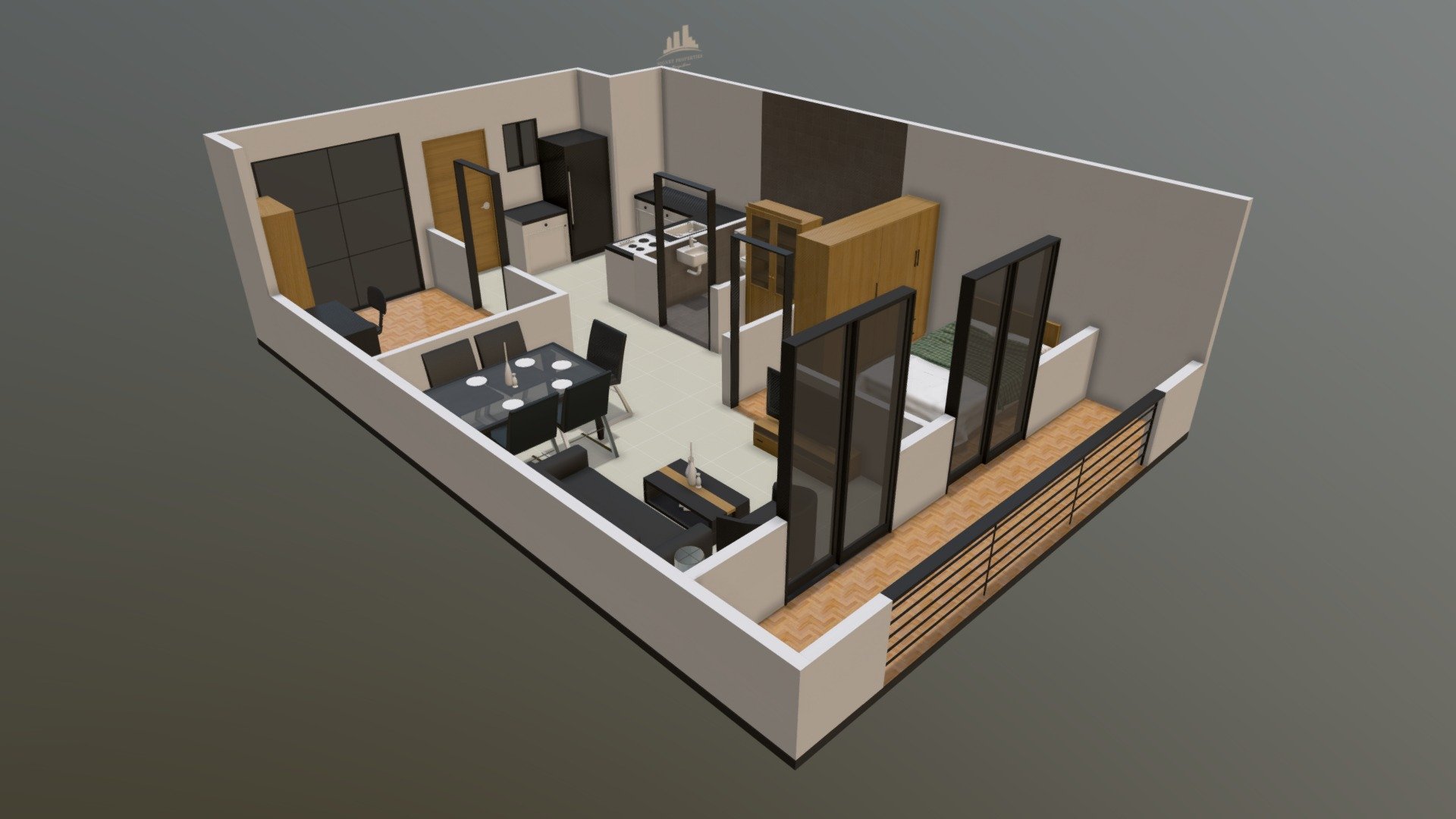 DMCI - Satori Residences - 2BR E Inner - 3D model by signetproperties ...