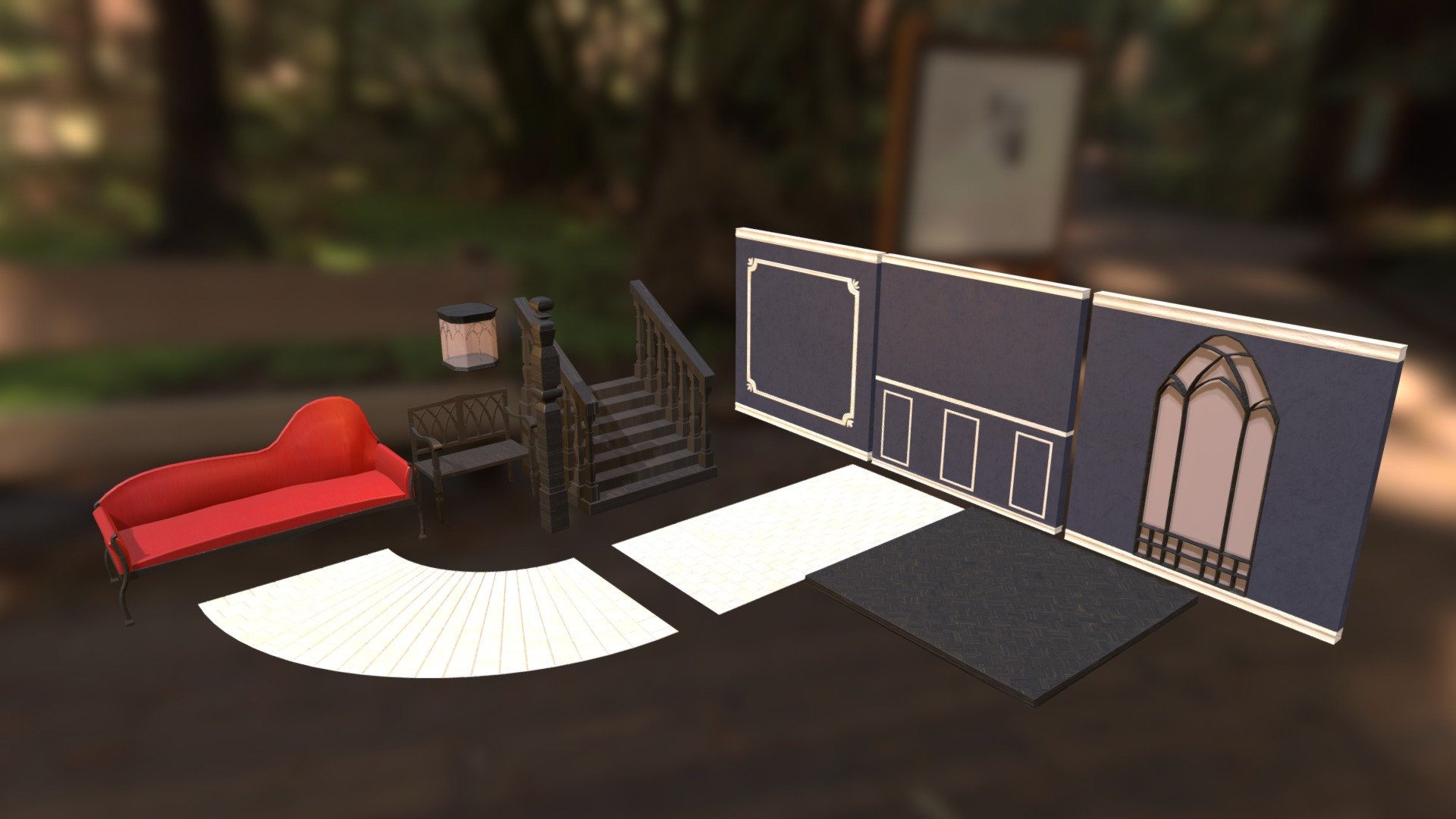 Gothic Architecture Modular Set - 3D model by Josie_Calderone [9310b0b ...