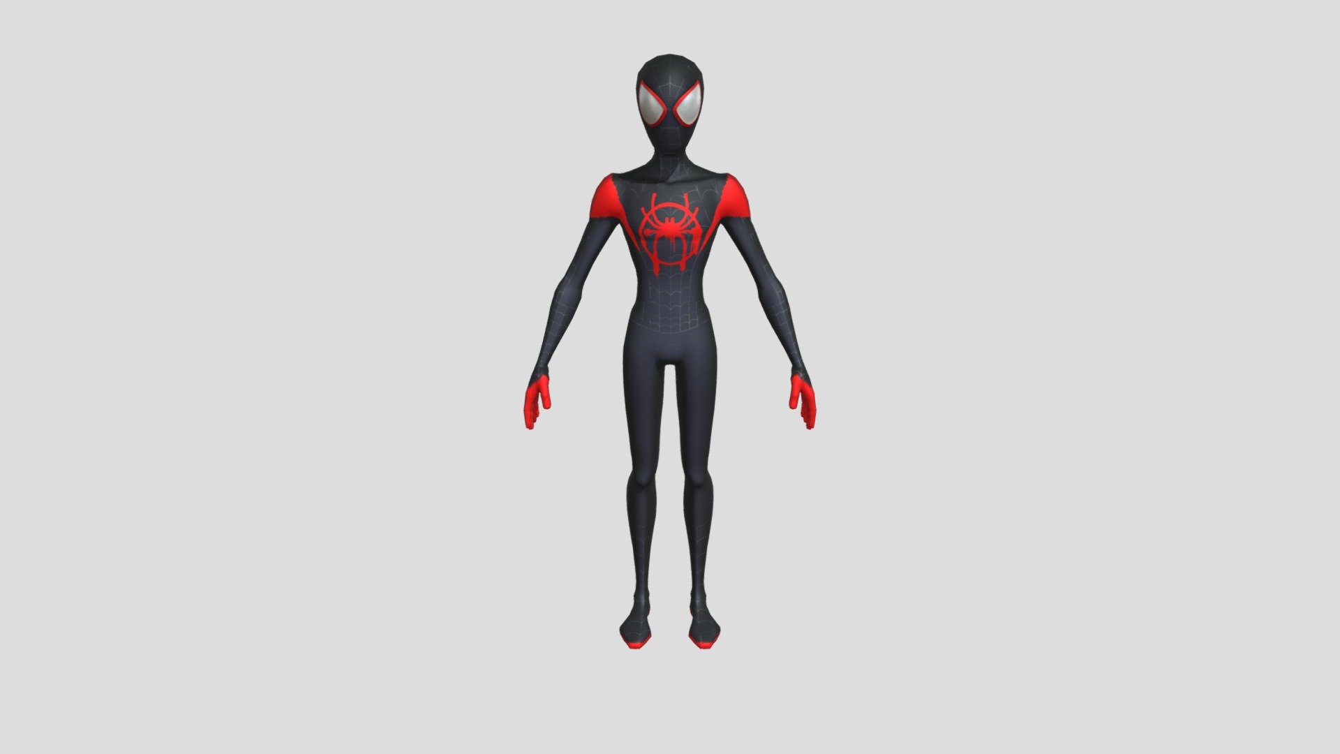 Spider-Man Spiderverse Miles Morales - 3D model by popads09631 [93110ba ...