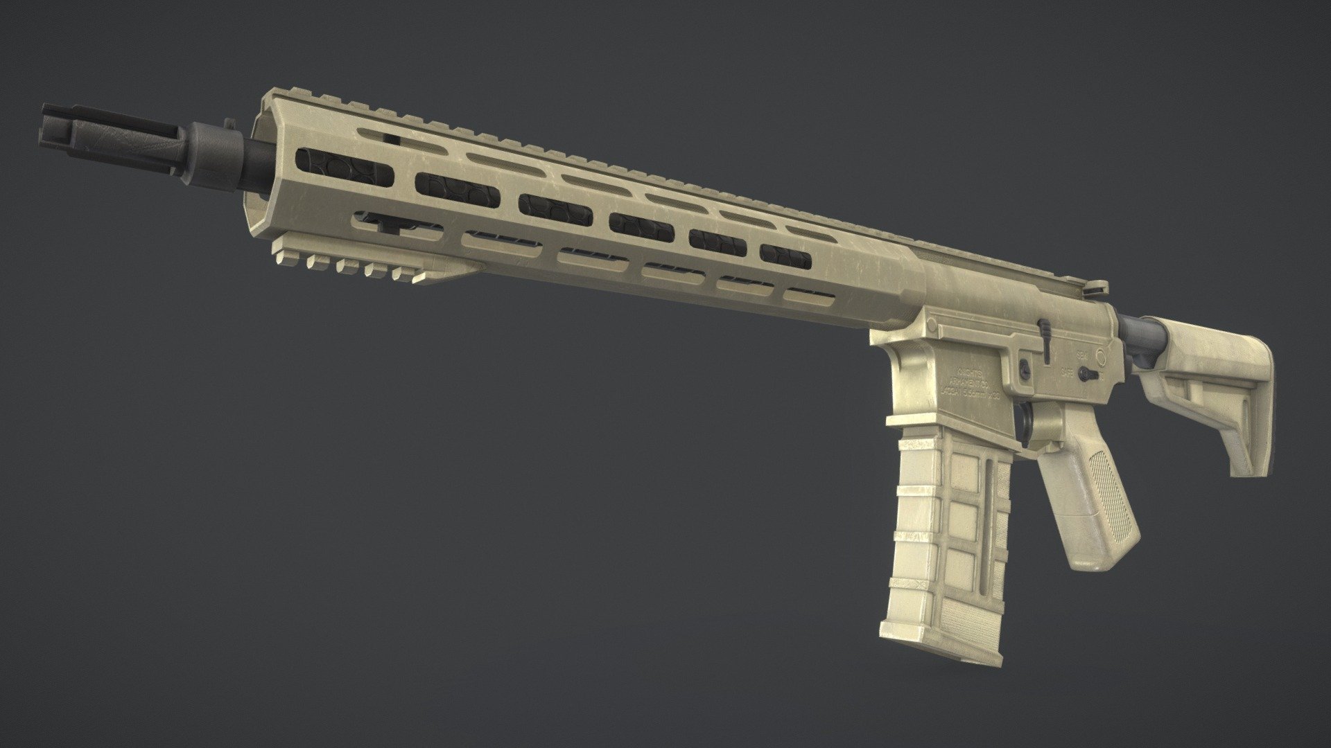 L430A1 Rifle - Game ready Gun - 3D model by matthall [931127f] - Sketchfab