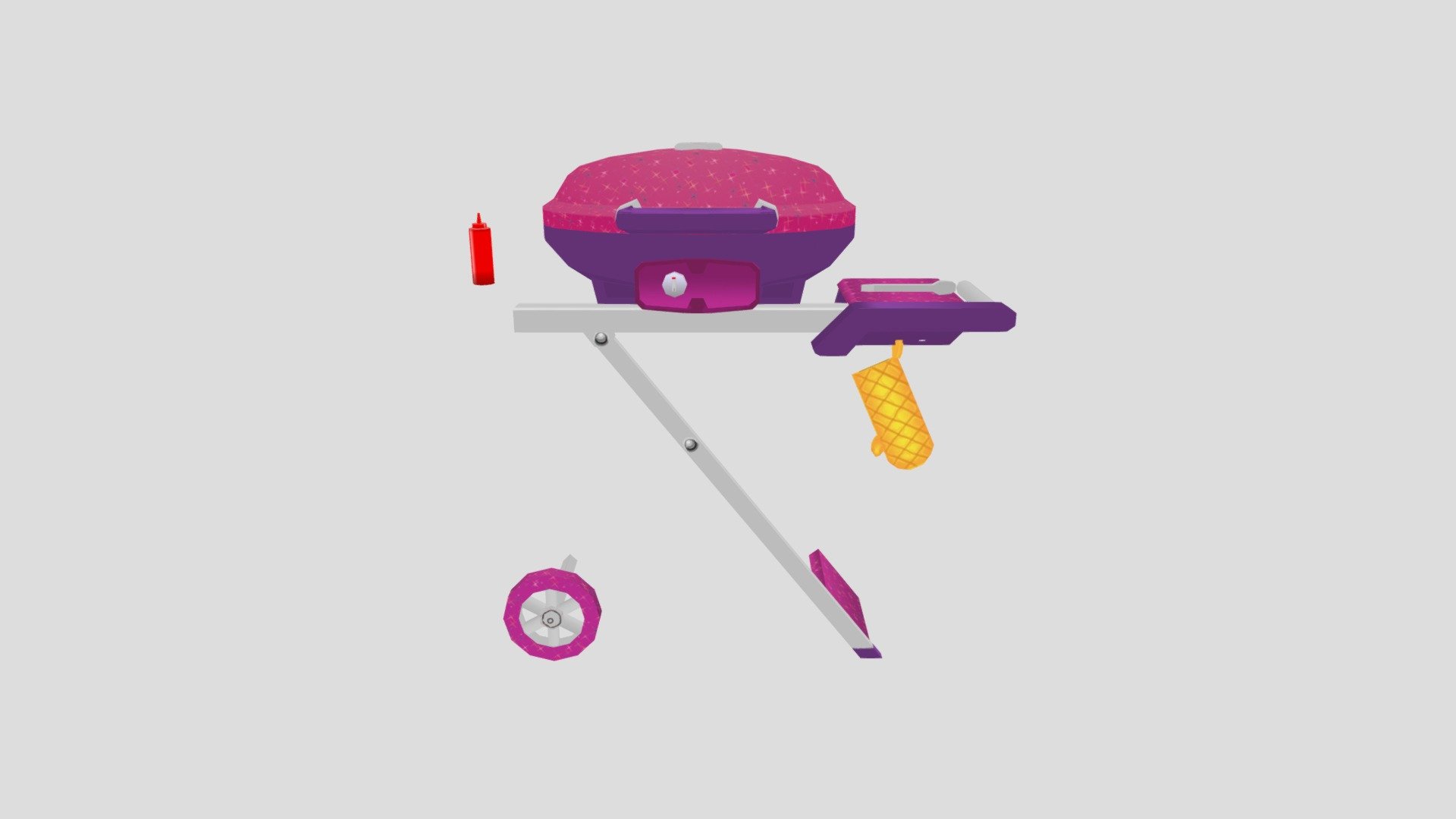 Barbie BBQ - 3D model by rocco [931174d] - Sketchfab