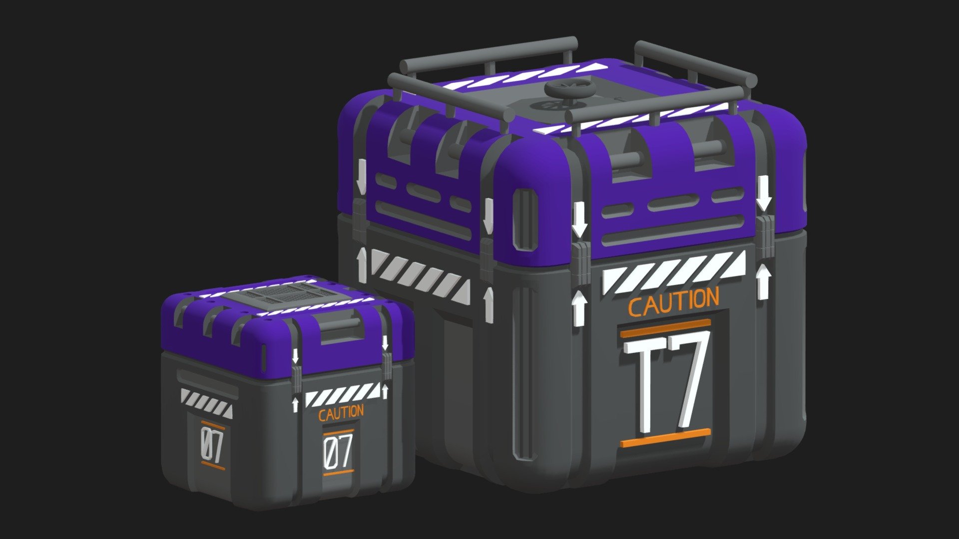 Sci-fi Boxes T2 - Download Free 3D model by Tramicful [931296d] - Sketchfab