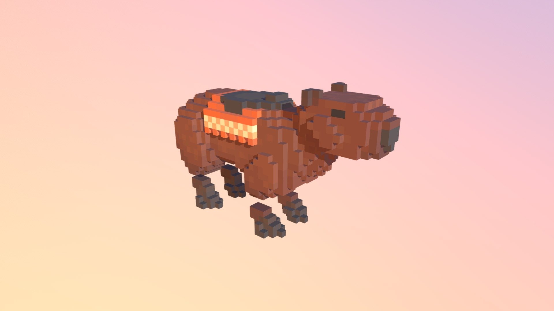[Mount] Capybara - 3D model by Ylva (@Terhentar) [9312c70] - Sketchfab