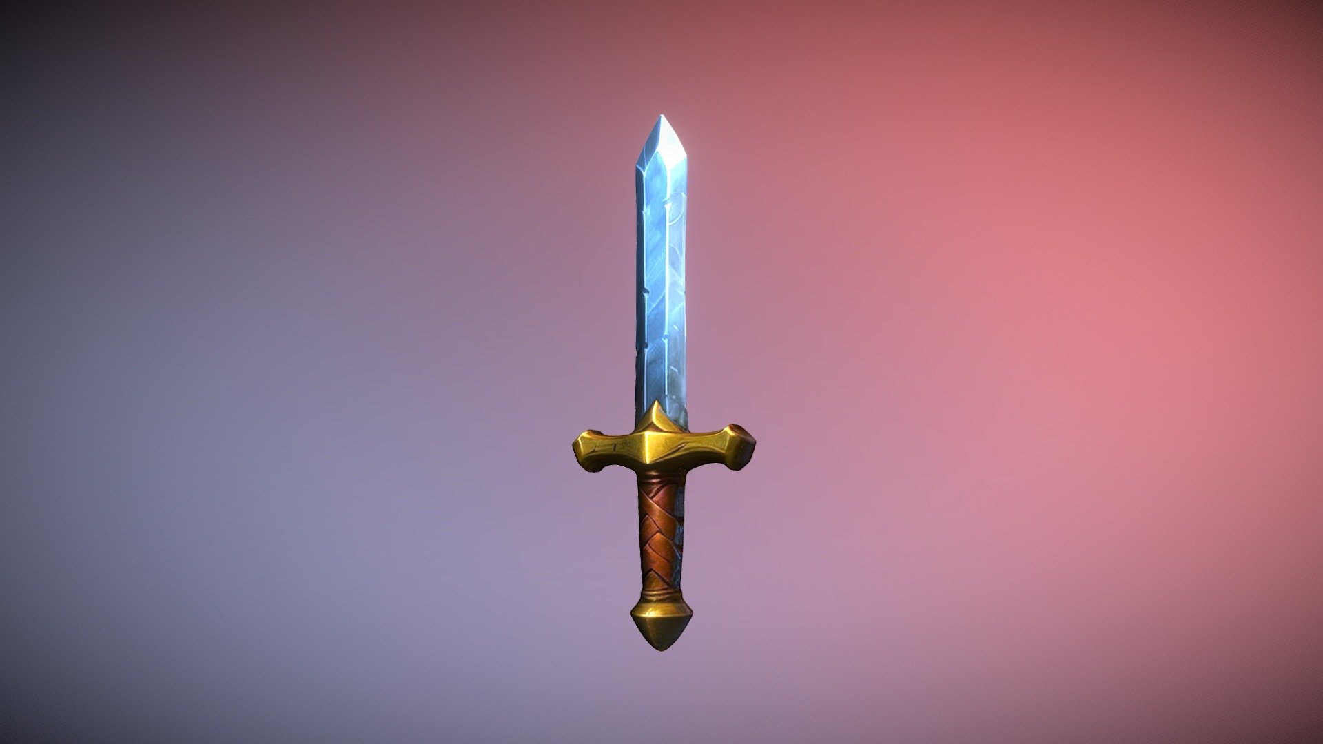 Stylized Broadblade Sword – Fantasy RPG Weapon - 3D model by Corey St ...