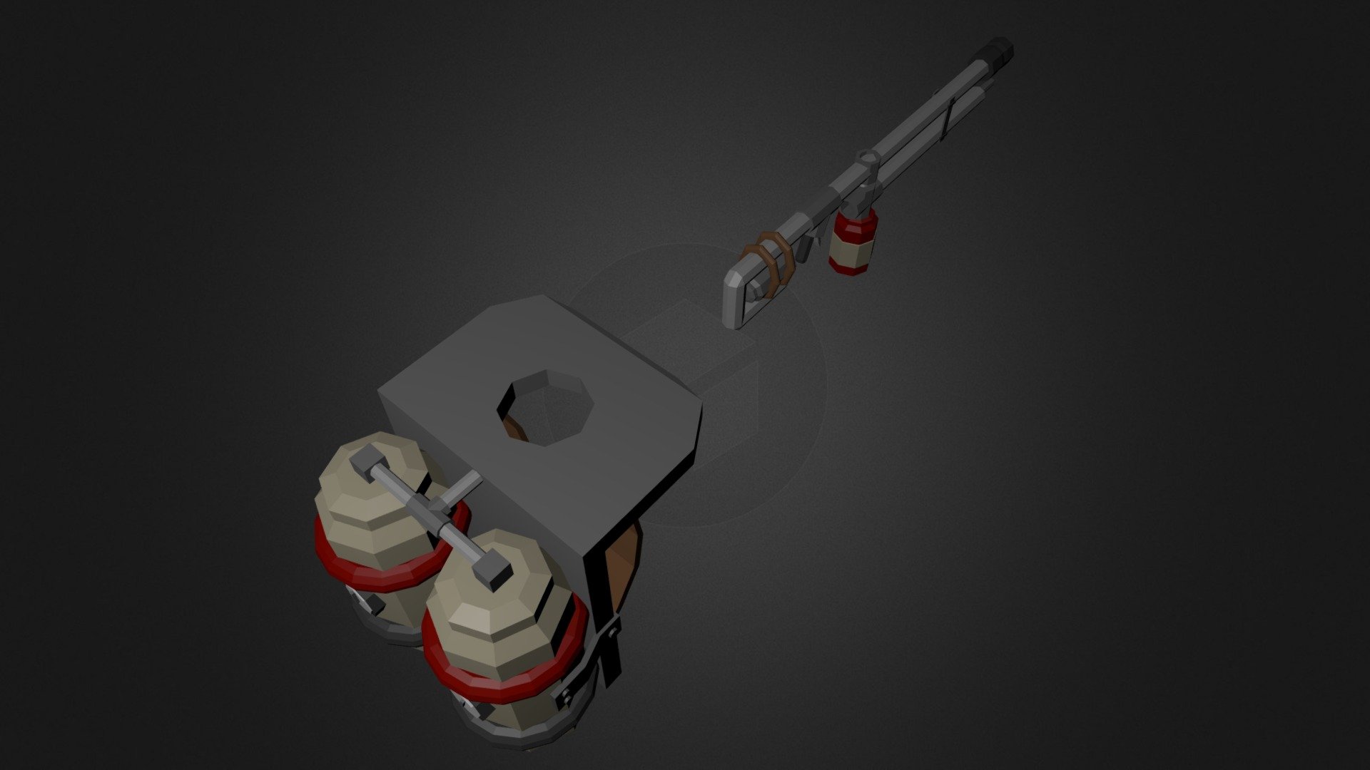 Flamethrower Unturned Concept - 3D model by petrvrtal [9317c55] - Sketchfab