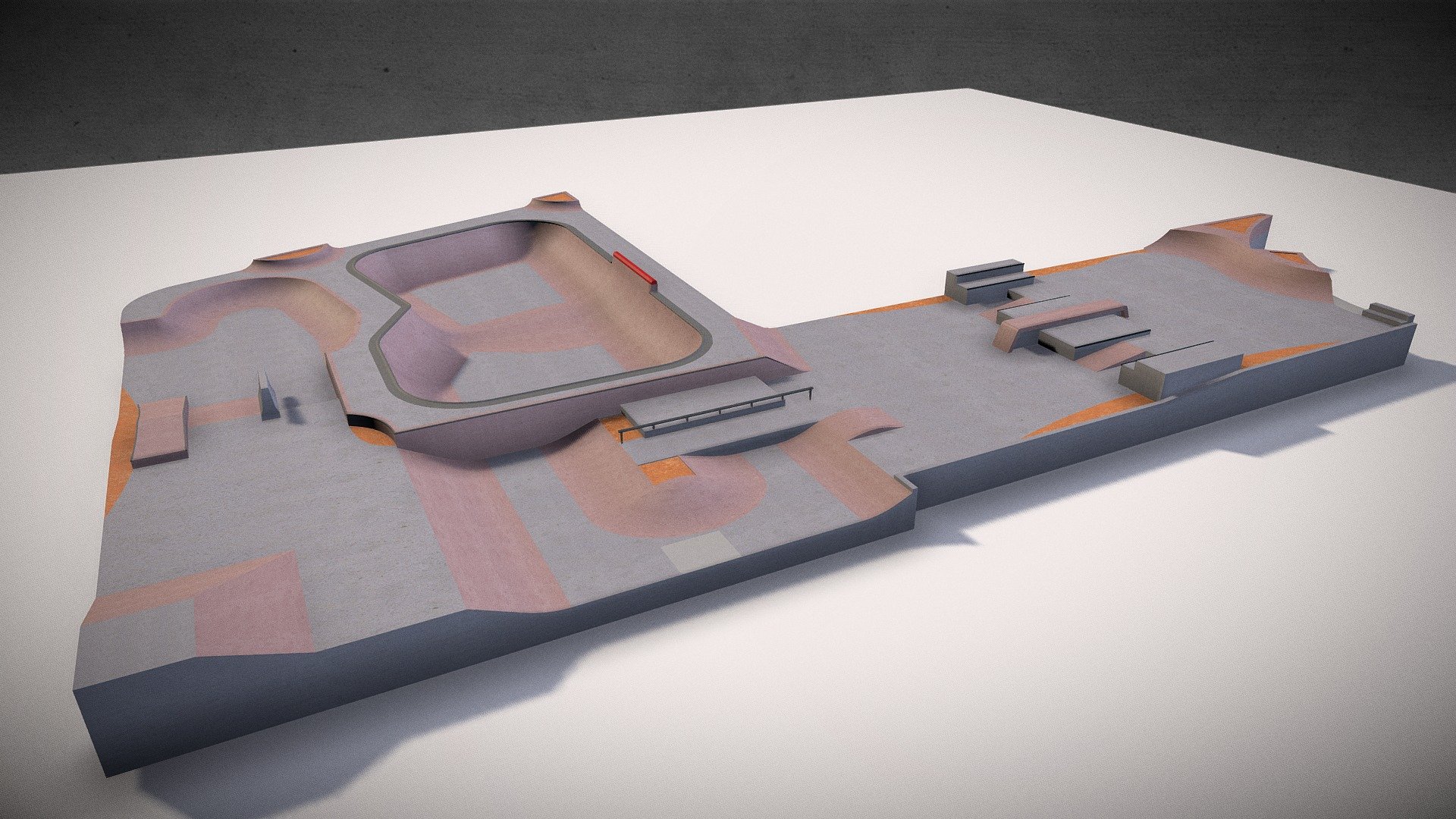 El Segundo Skatepark Renovation Concept - Download Free 3D model by ...
