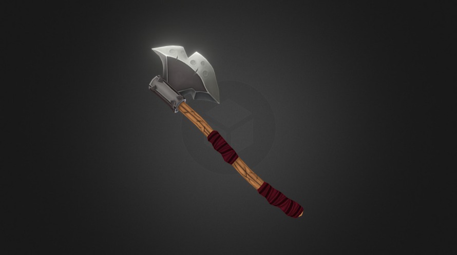 Two hand broadaxe 01 - 3D model by pepkata [931c4ec] - Sketchfab