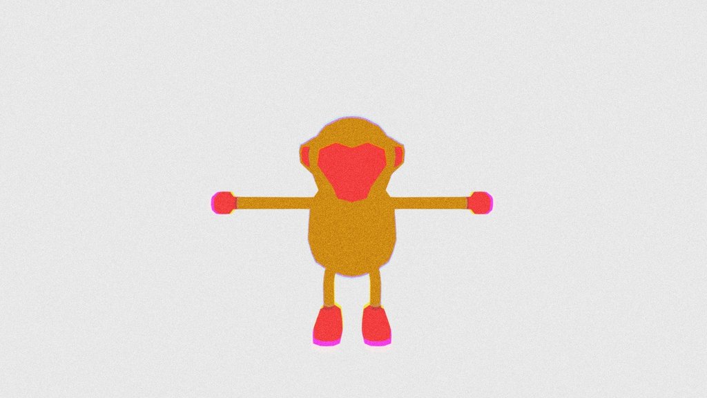 DancingMonkey - 3D model by ksksatoh [931dab4] - Sketchfab
