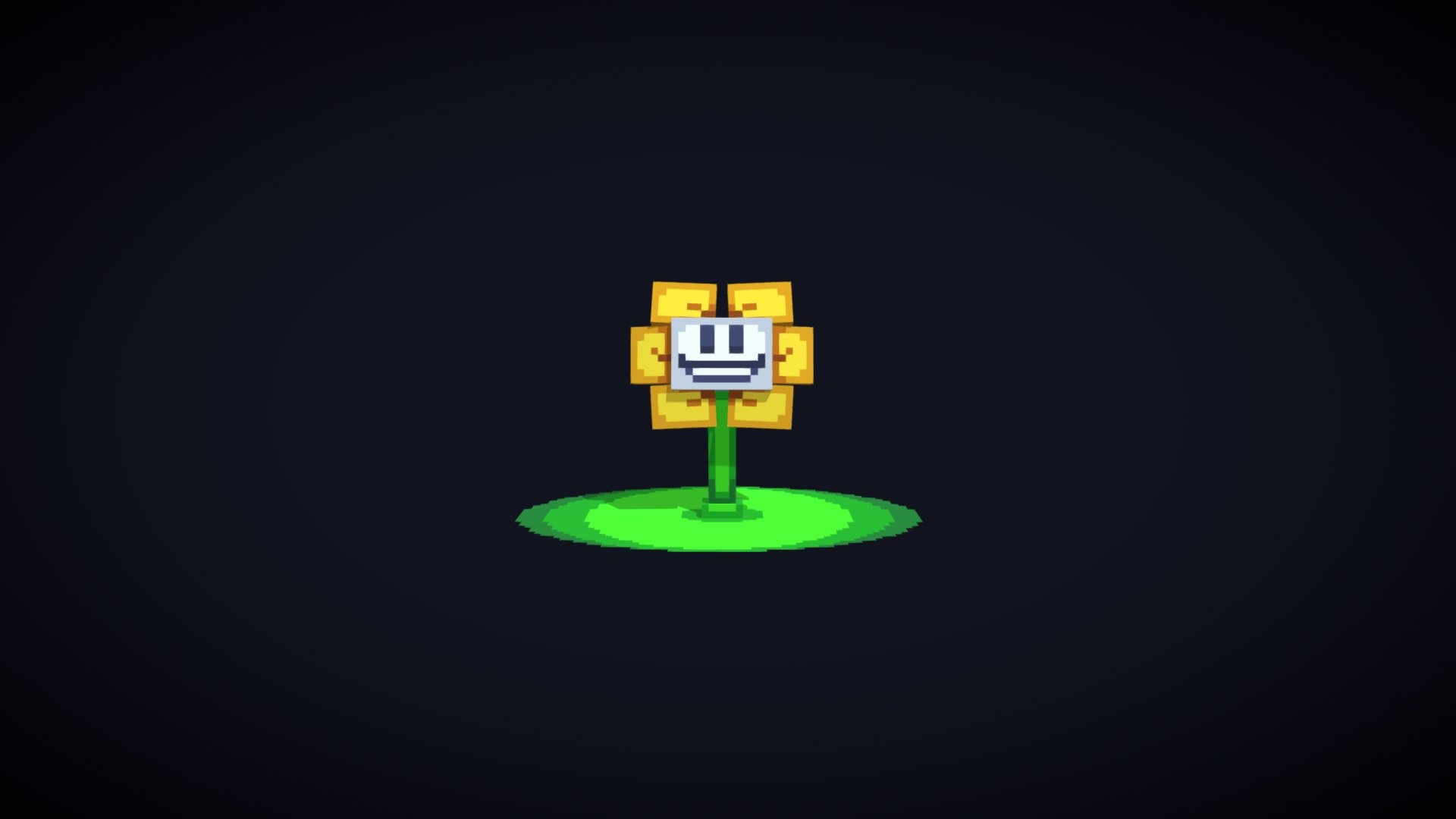 Flowey the Flower - 3D model by Bubblez705 [931e1cc] - Sketchfab
