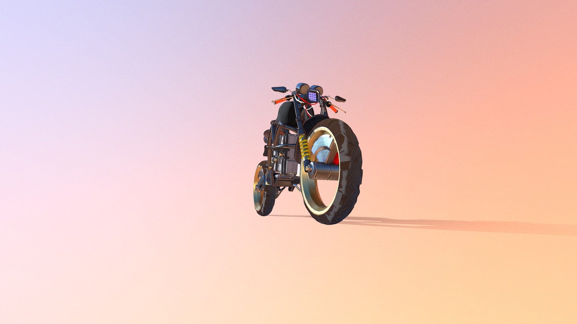 Electric motorcycle concept - 3D model by GunZet [9320717] - Sketchfab