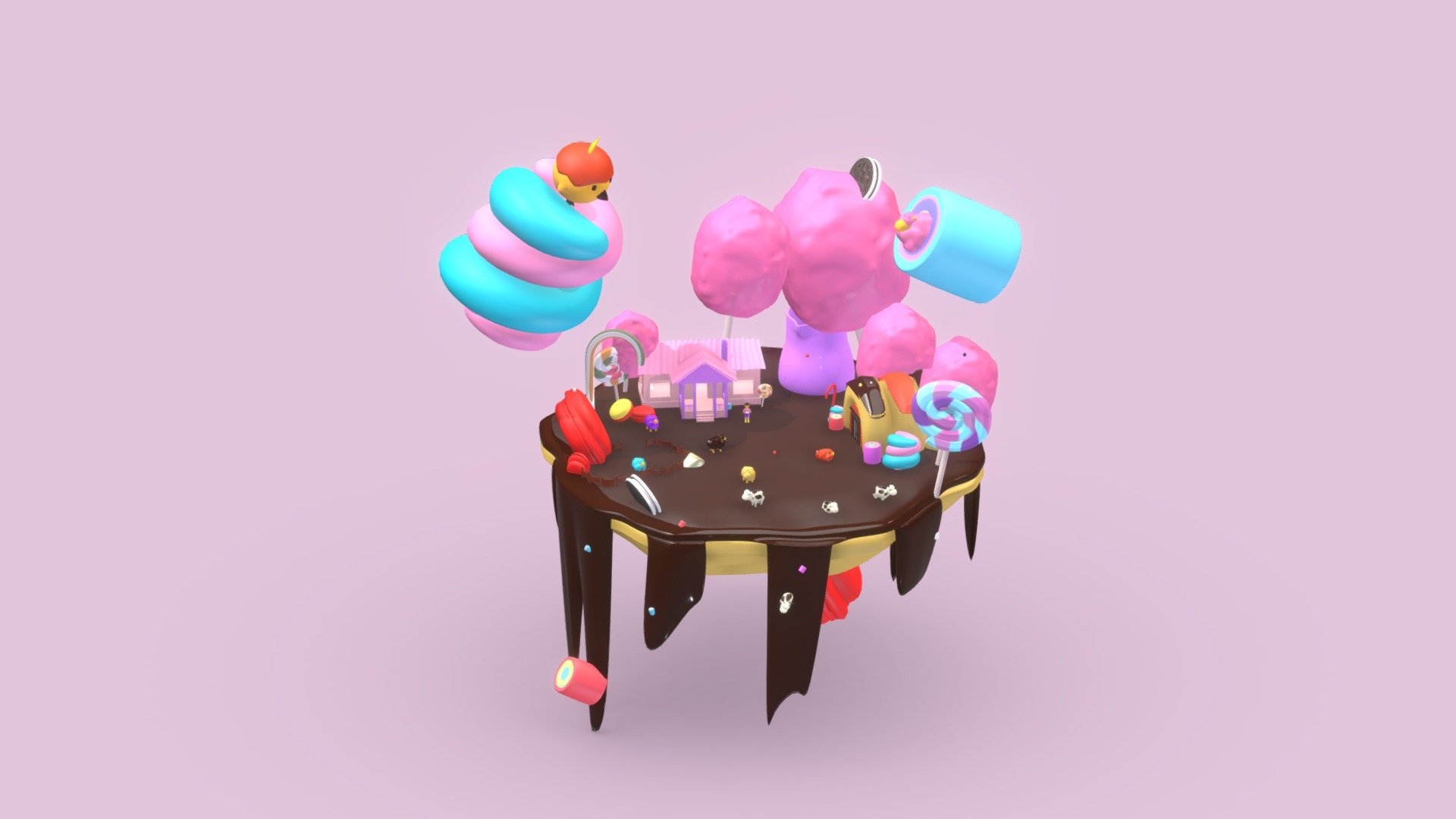 candy land final - 3D model by jakkrit179 [9324e2f] - Sketchfab