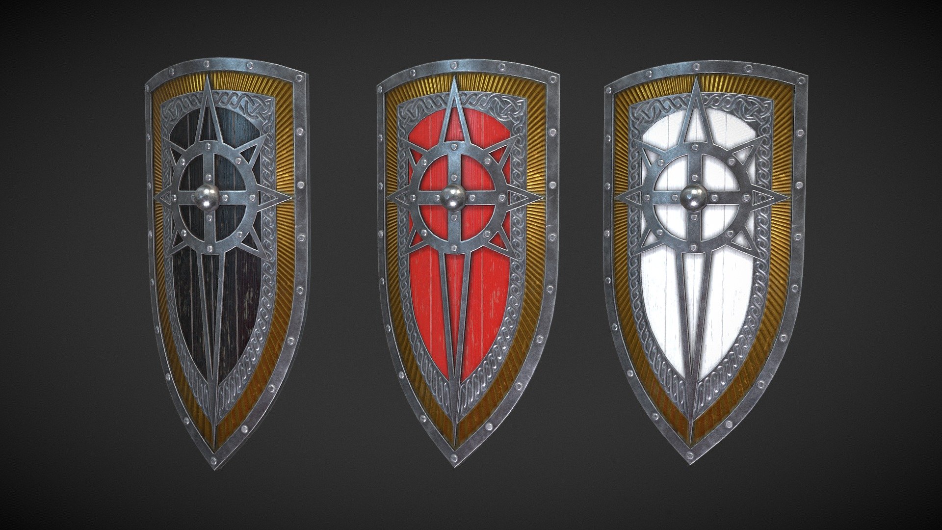 Knight Shield 06 - Buy Royalty Free 3D model by Don_Falcone [9326172 ...