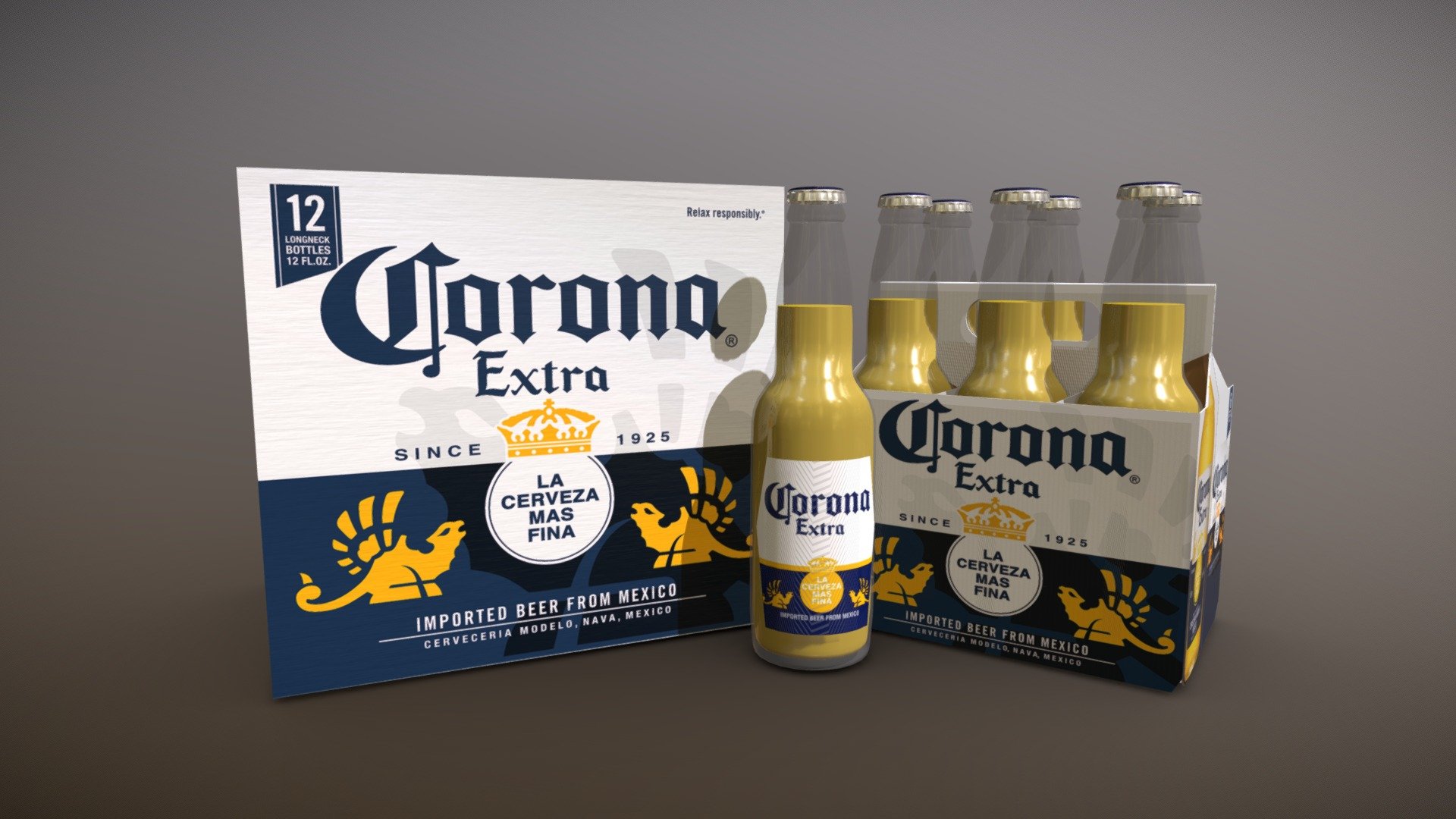 Corona Beer - Buy Royalty Free 3D model by yogi_sandhi [9328902 ...